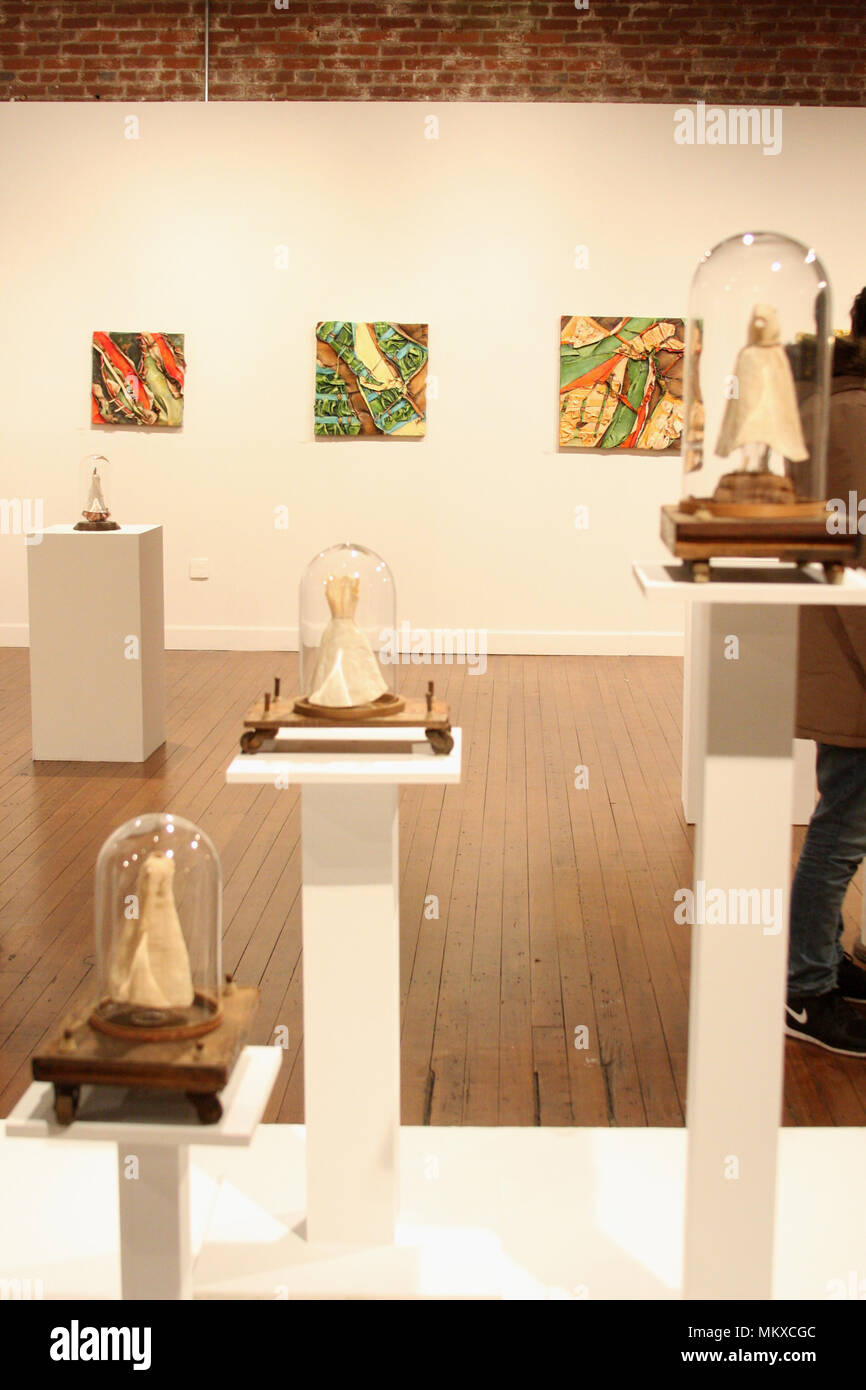 Inside an art gallery Stock Photo - Alamy