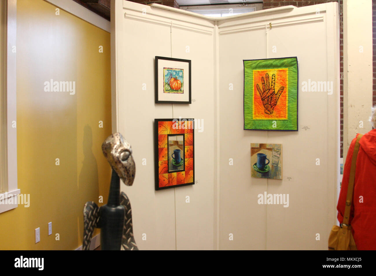 Inside an art gallery Stock Photo - Alamy