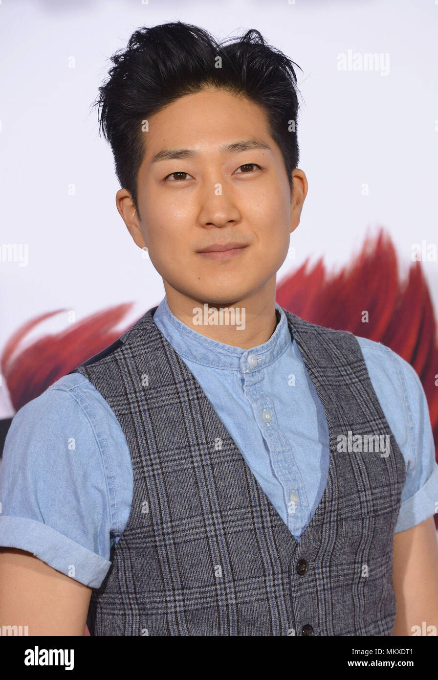 Tim Jo arriving at the Mr Peabody & Sherman Premiere at the Regency ...