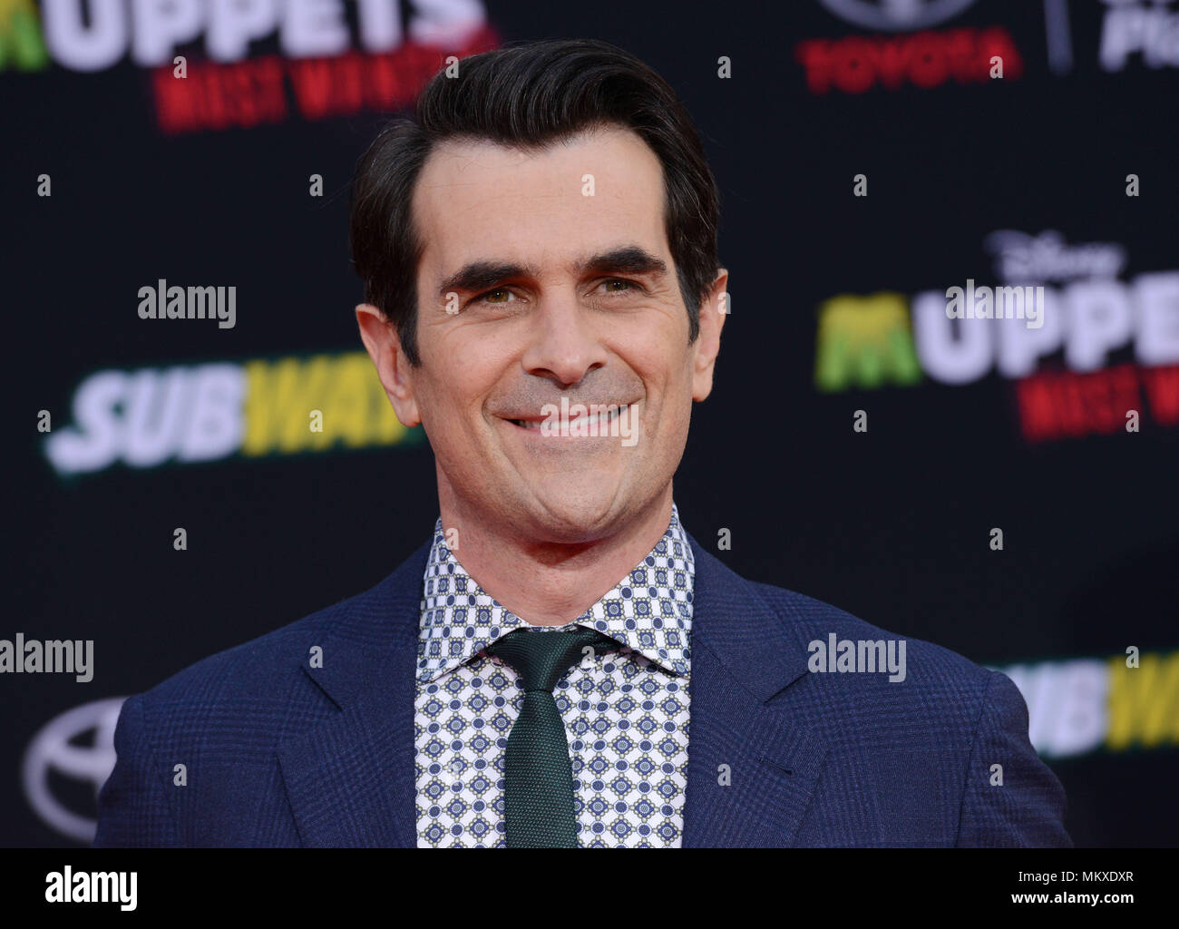 Ty Burrell arriving at the Muppets Most Wanted Premiere at the El ...