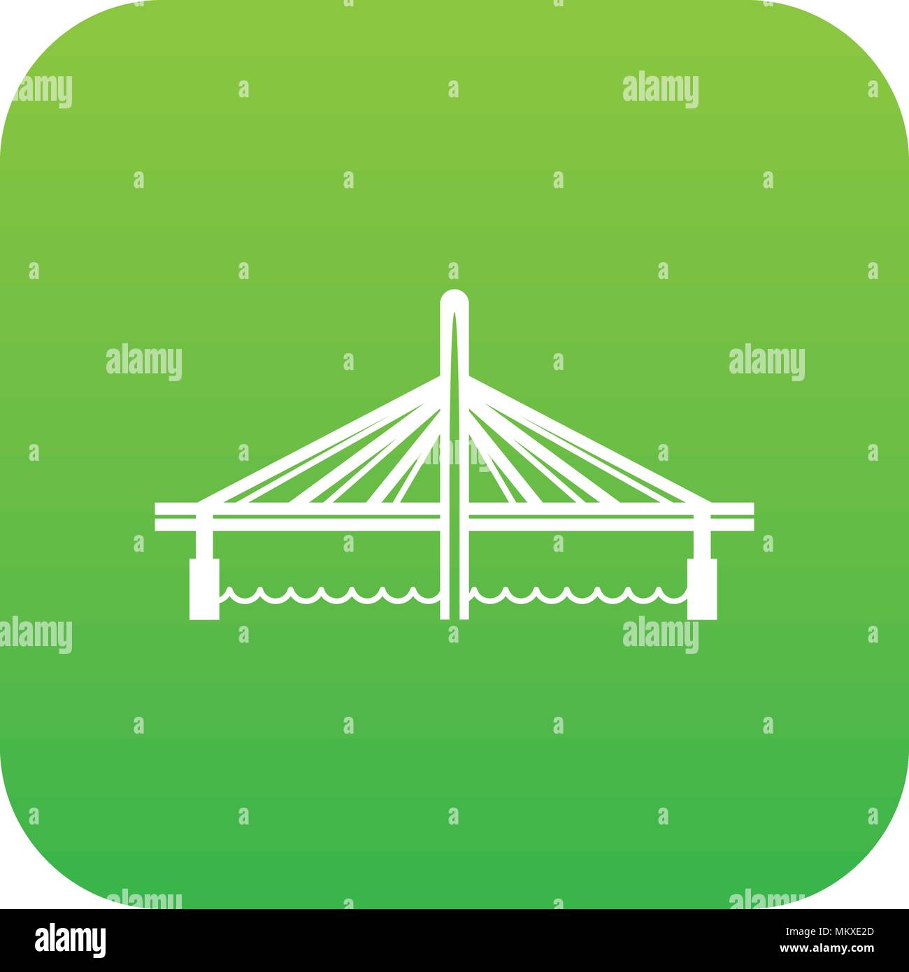 Millau viaduct bridge icon green vector Stock Vector Image & Art - Alamy
