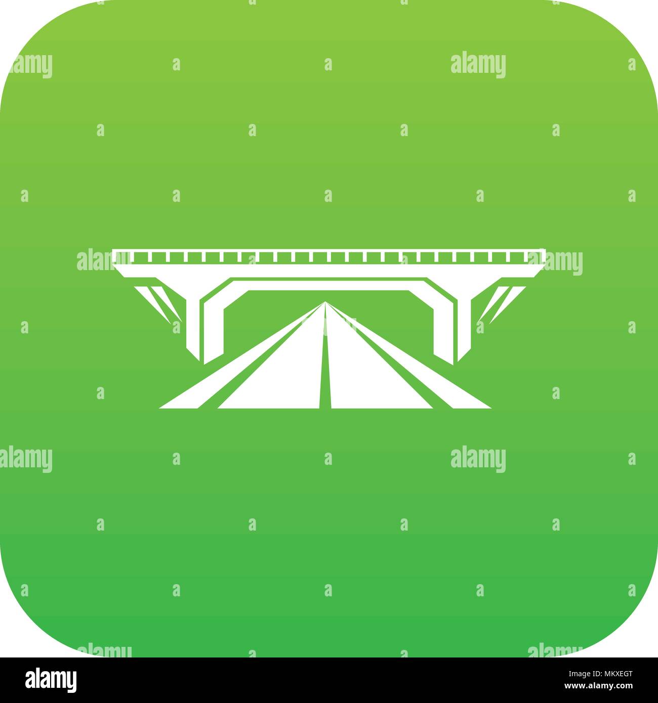 Concrete bridge icon green vector Stock Vector Image & Art - Alamy