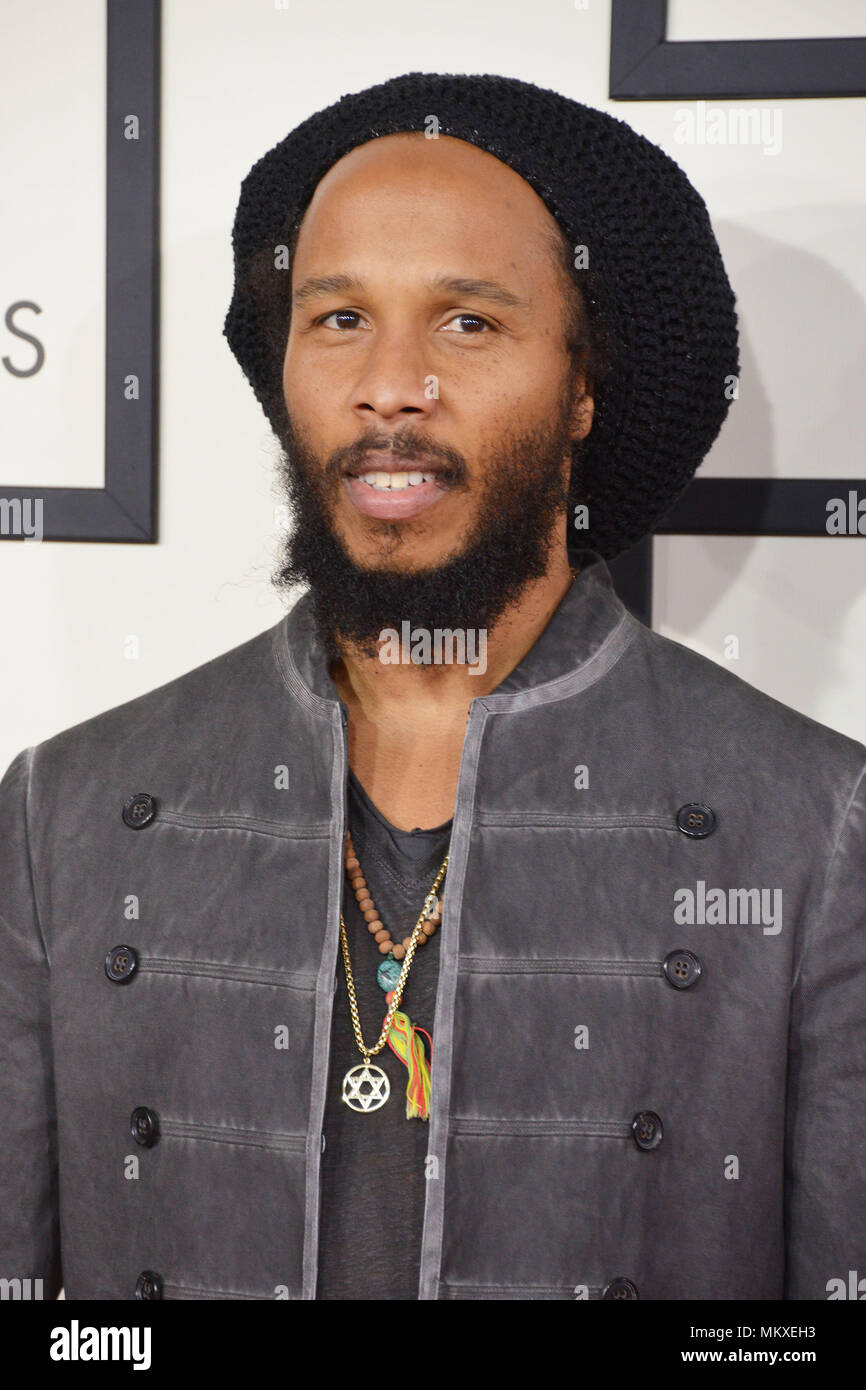 Ziggy Marley arriving at the 56th Annual Grammy Awards 2014 at the Staple Center in Los Angeles ...