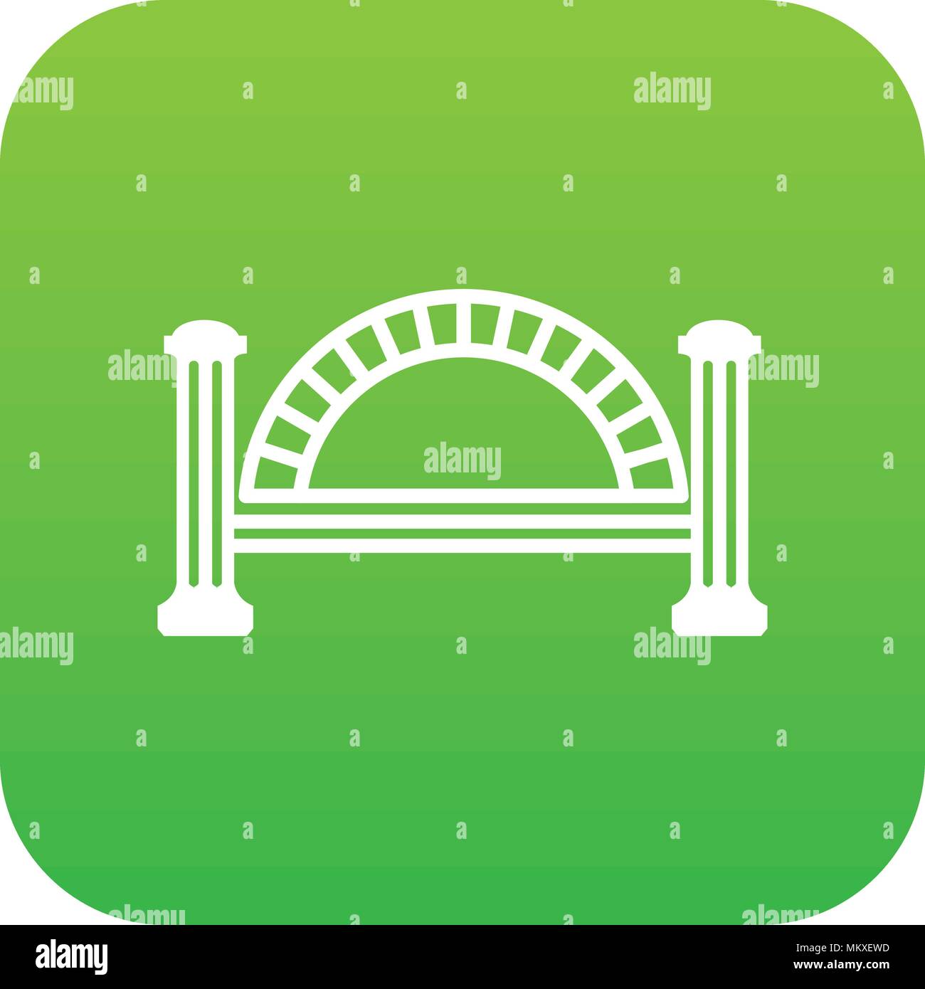 Metallic bridge icon green vector Stock Vector Image & Art - Alamy