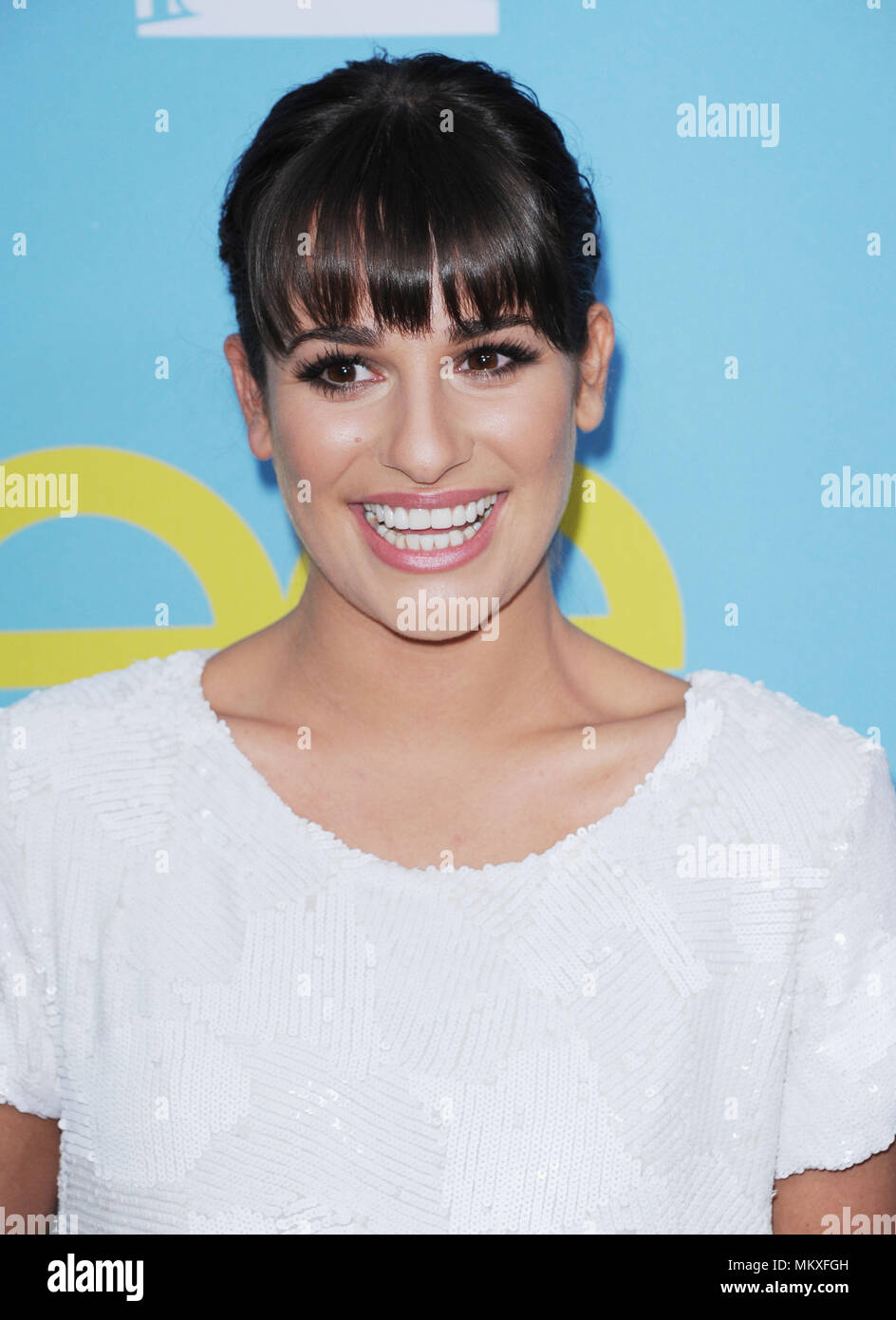 Lea Michele at the Glee Academy screening and Q&A at the Leonard H ...