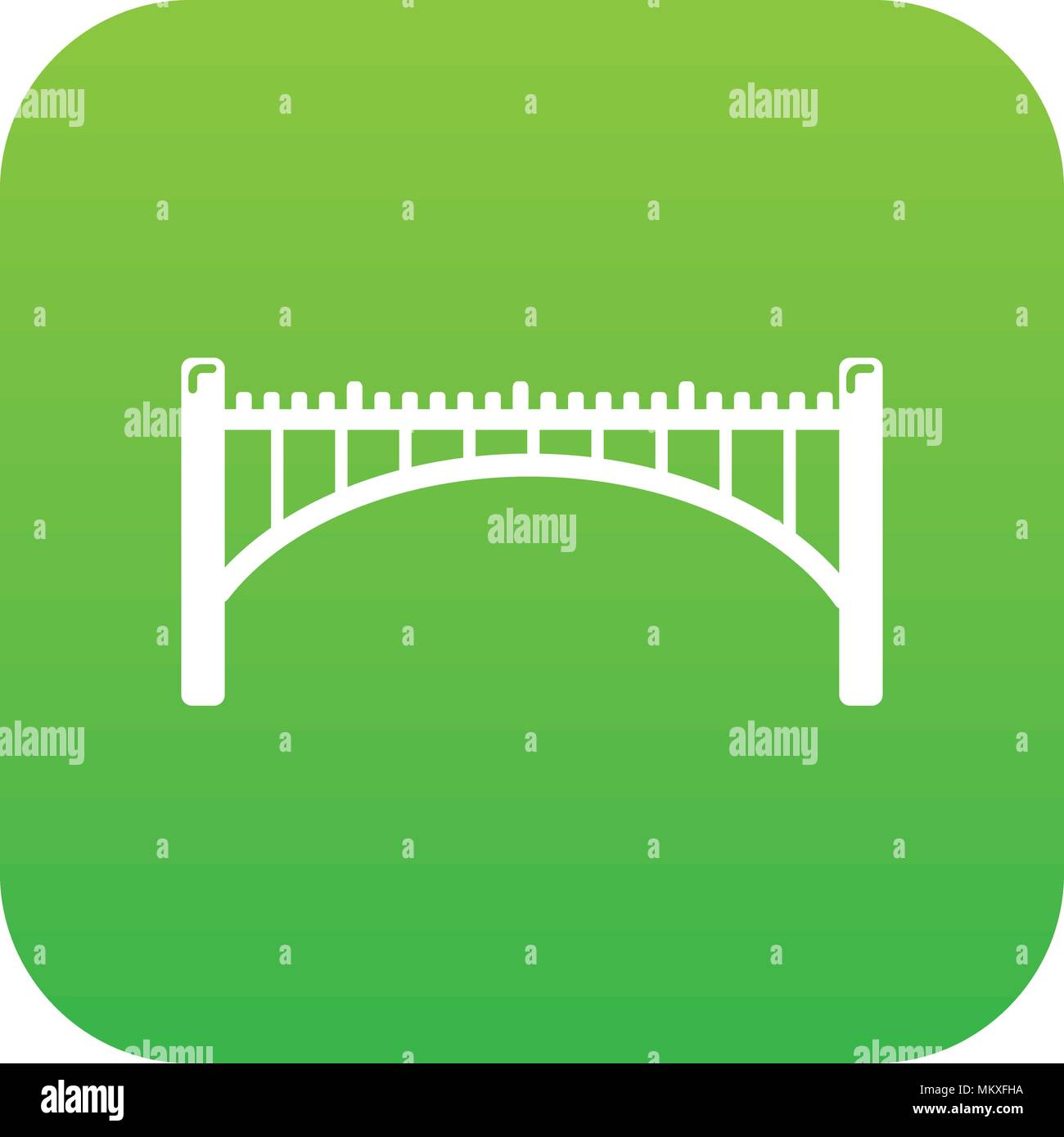 Road arch bridge icon green vector Stock Vector Image & Art - Alamy