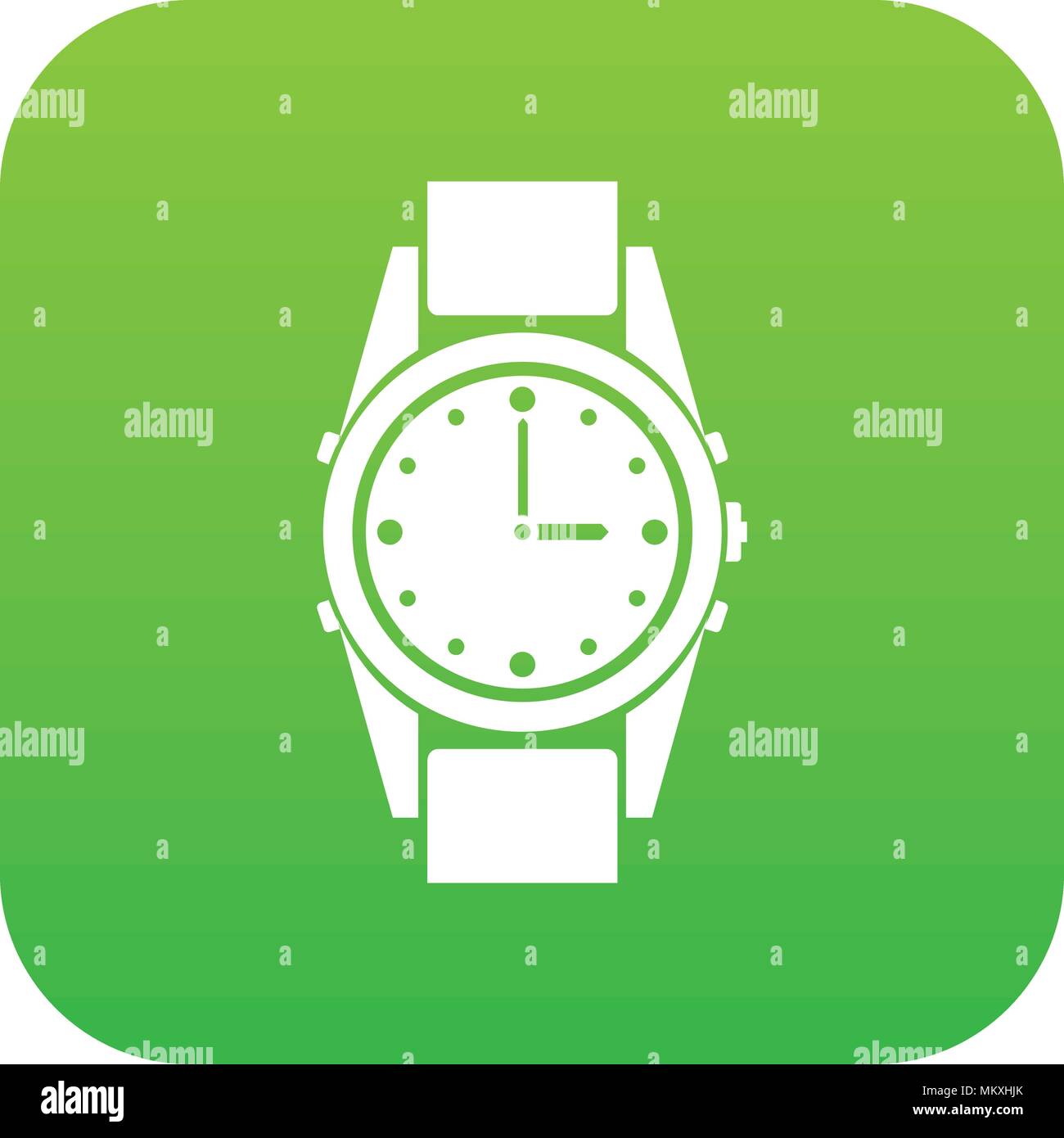 Swiss watch icon digital green Stock Vector Image & Art - Alamy