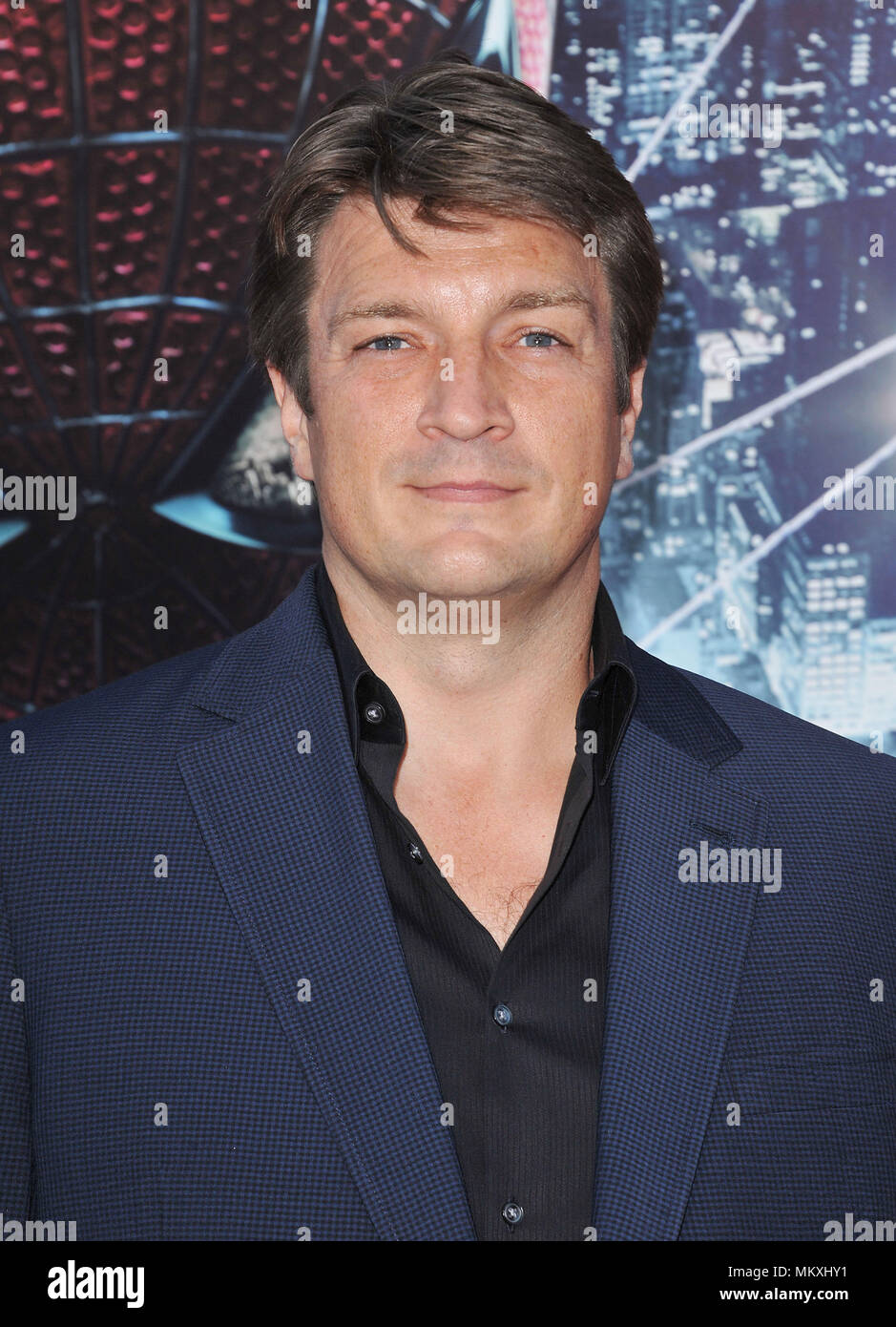 Nathan Fillion at the Spider-Man Premiere at the Westwood Village ...