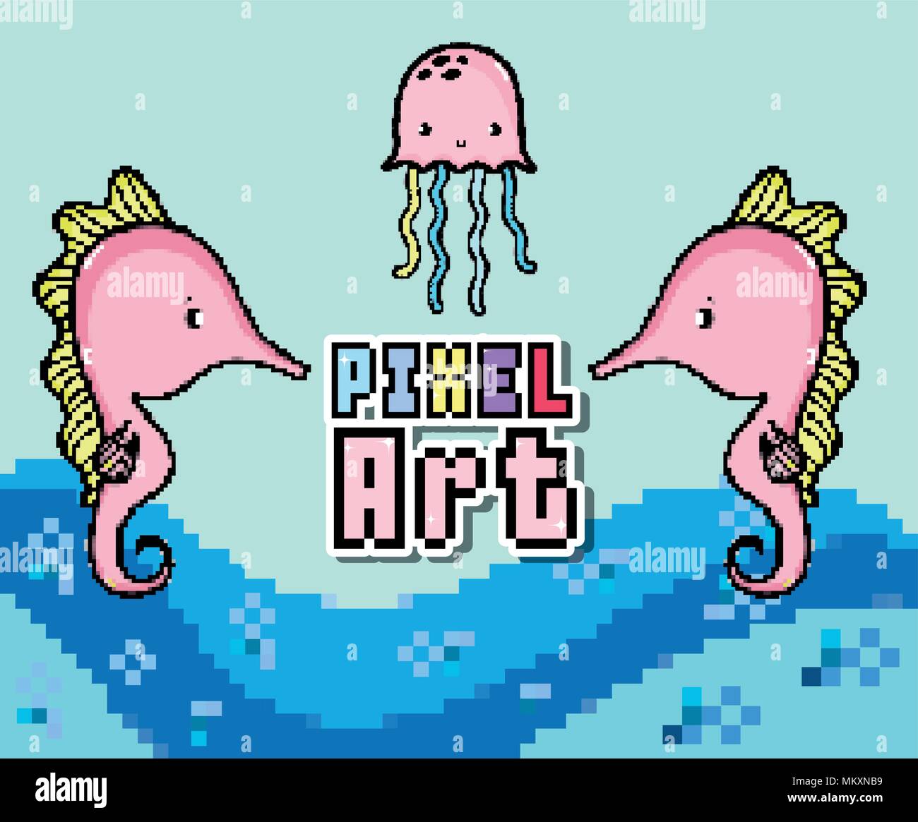 Aquatic world Stock Vector Images - Alamy