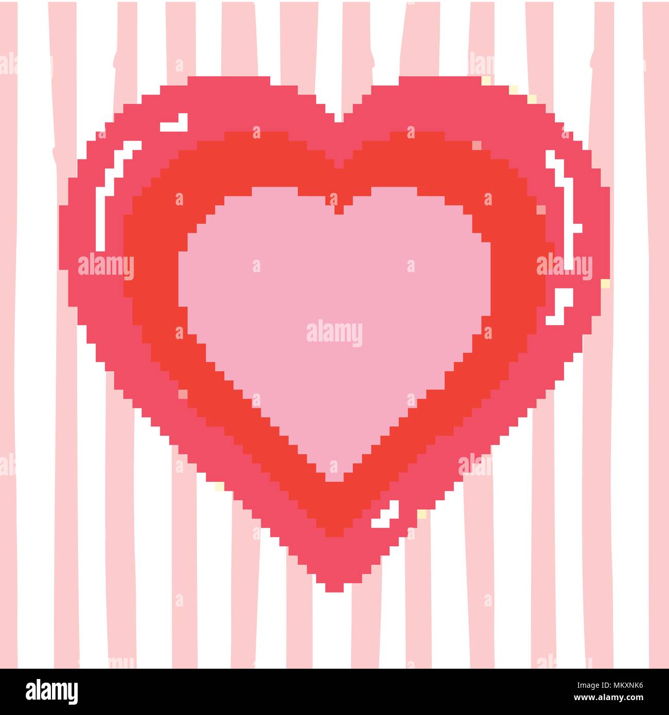 Pixelated heart videgame Stock Vector Image & Art - Alamy
