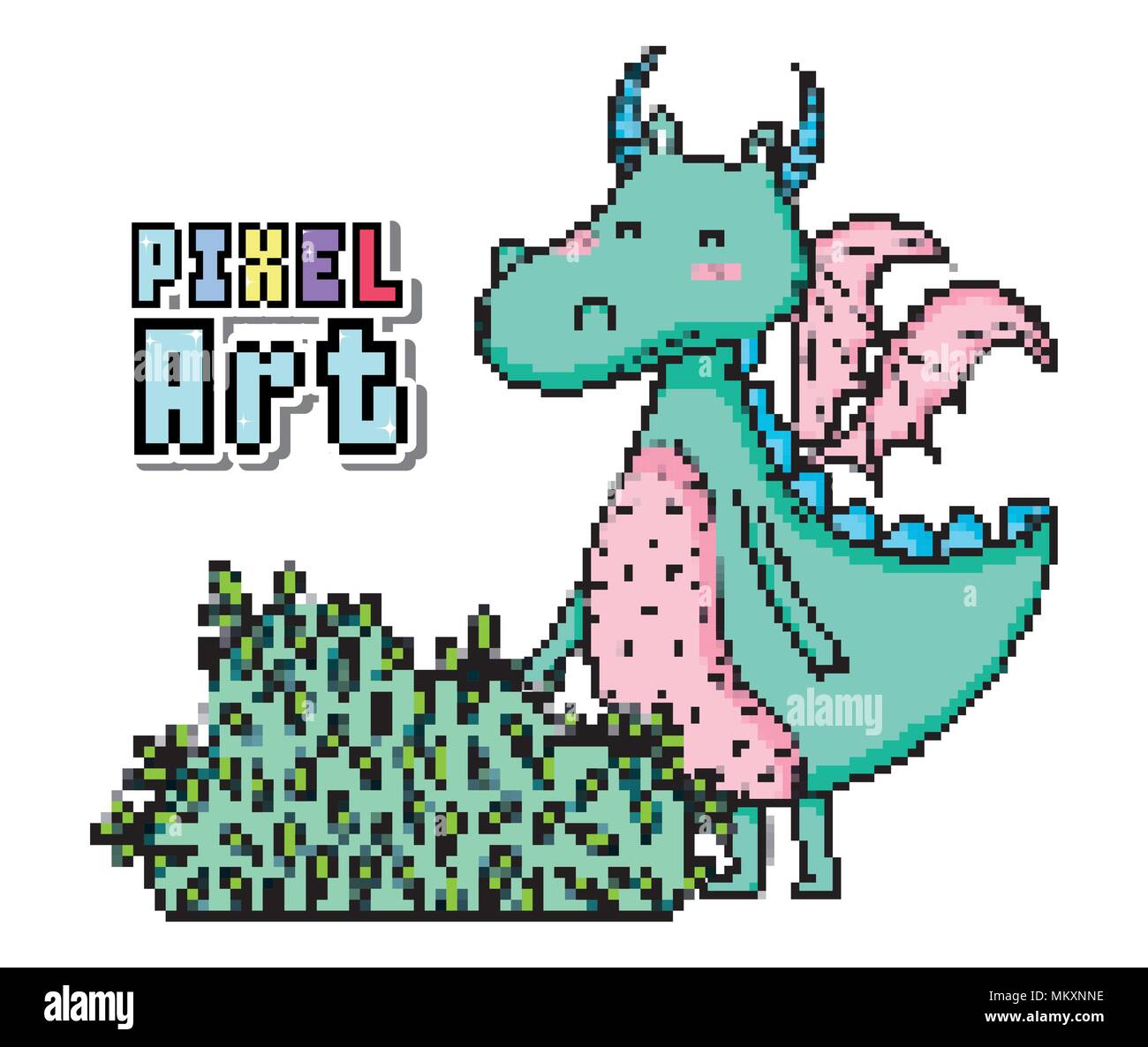 Pixel art fantasy cartoon Stock Vector Image & Art - Alamy