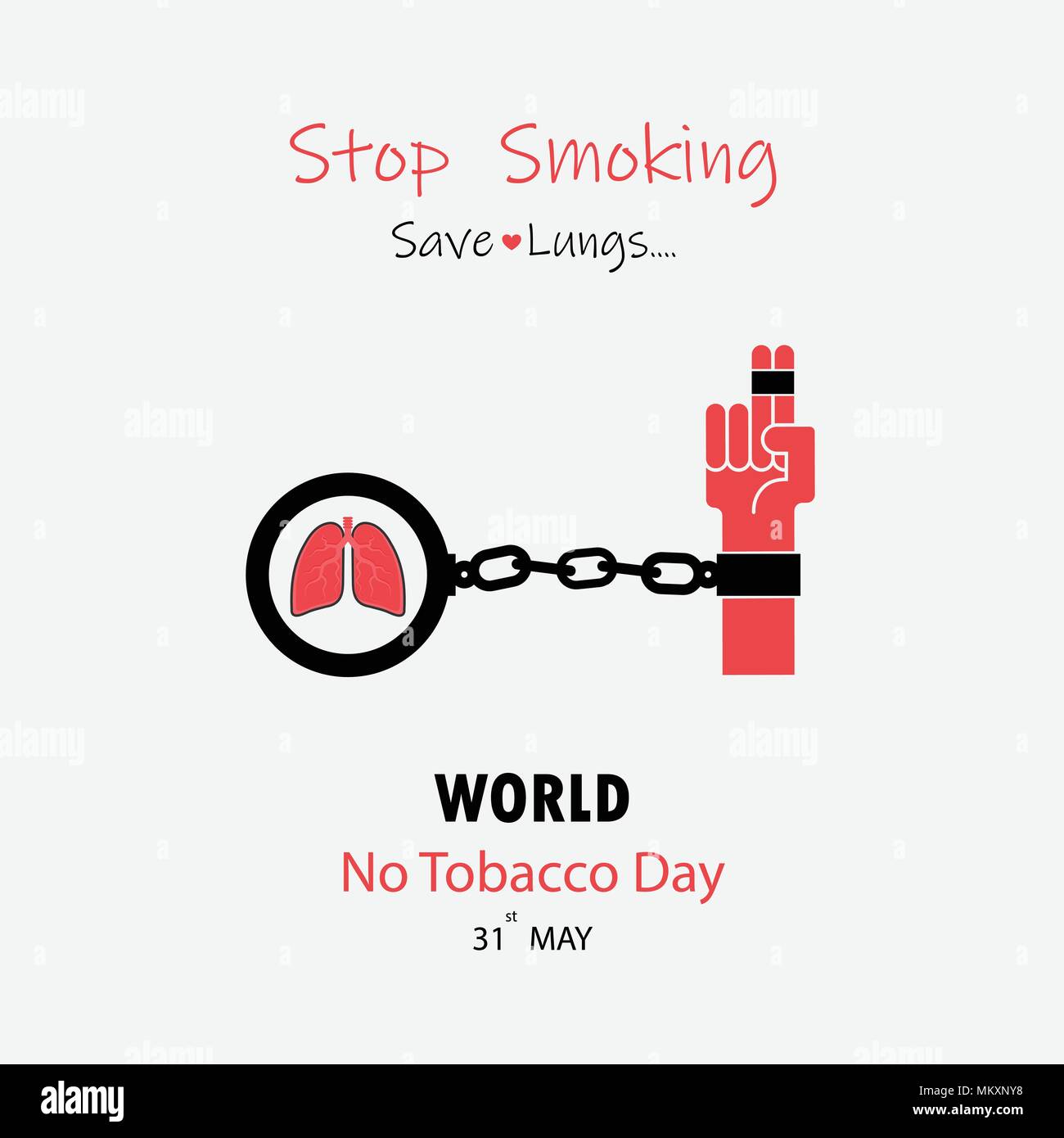 Tobacco Campaign Stock Vector Images - Alamy