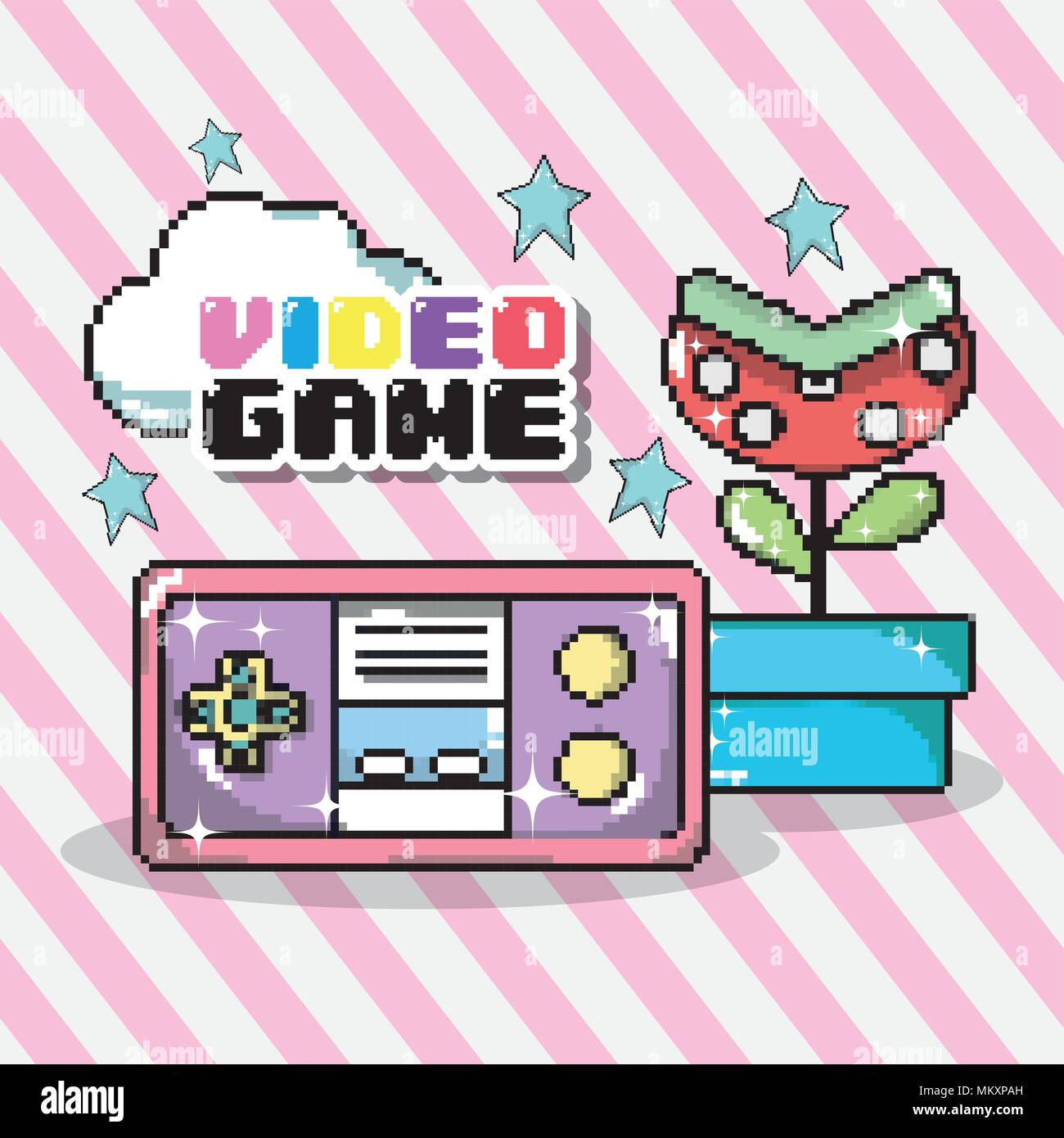 Videogame pixel cartoons Stock Vector Image & Art - Alamy