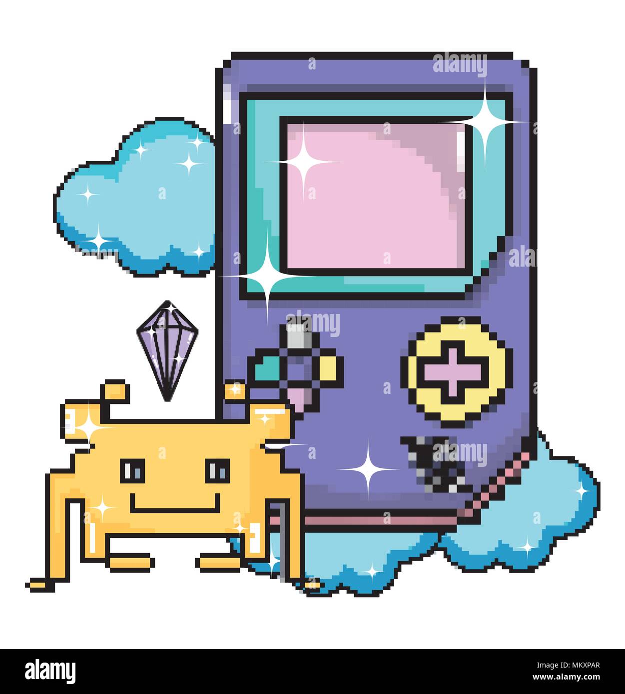 Pixel art tetris videogame Stock Vector Image & Art - Alamy