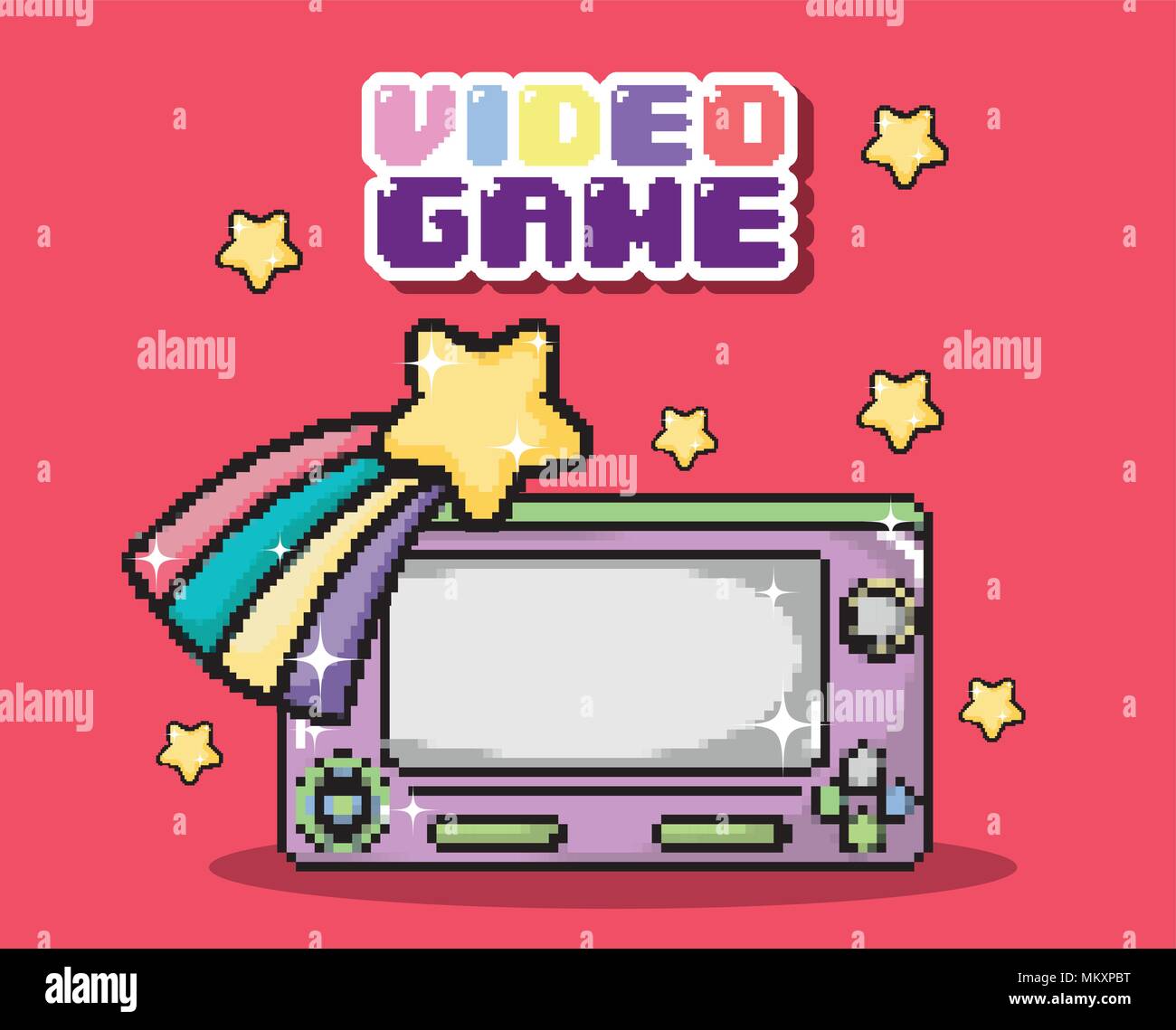 Videogame pixel cartoons Stock Vector Image & Art - Alamy