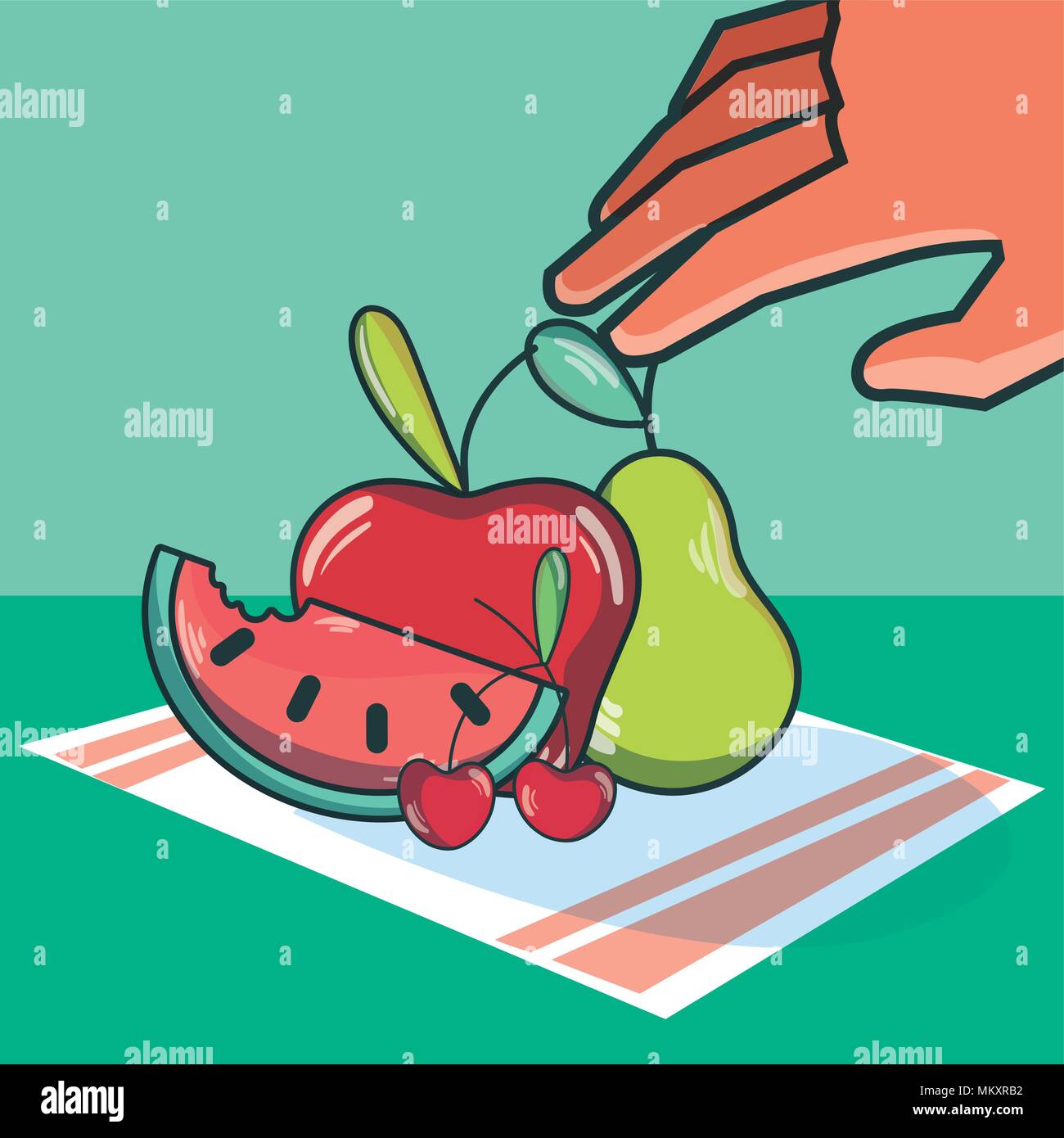 Hand grabbing an apple hi-res stock photography and images - Alamy