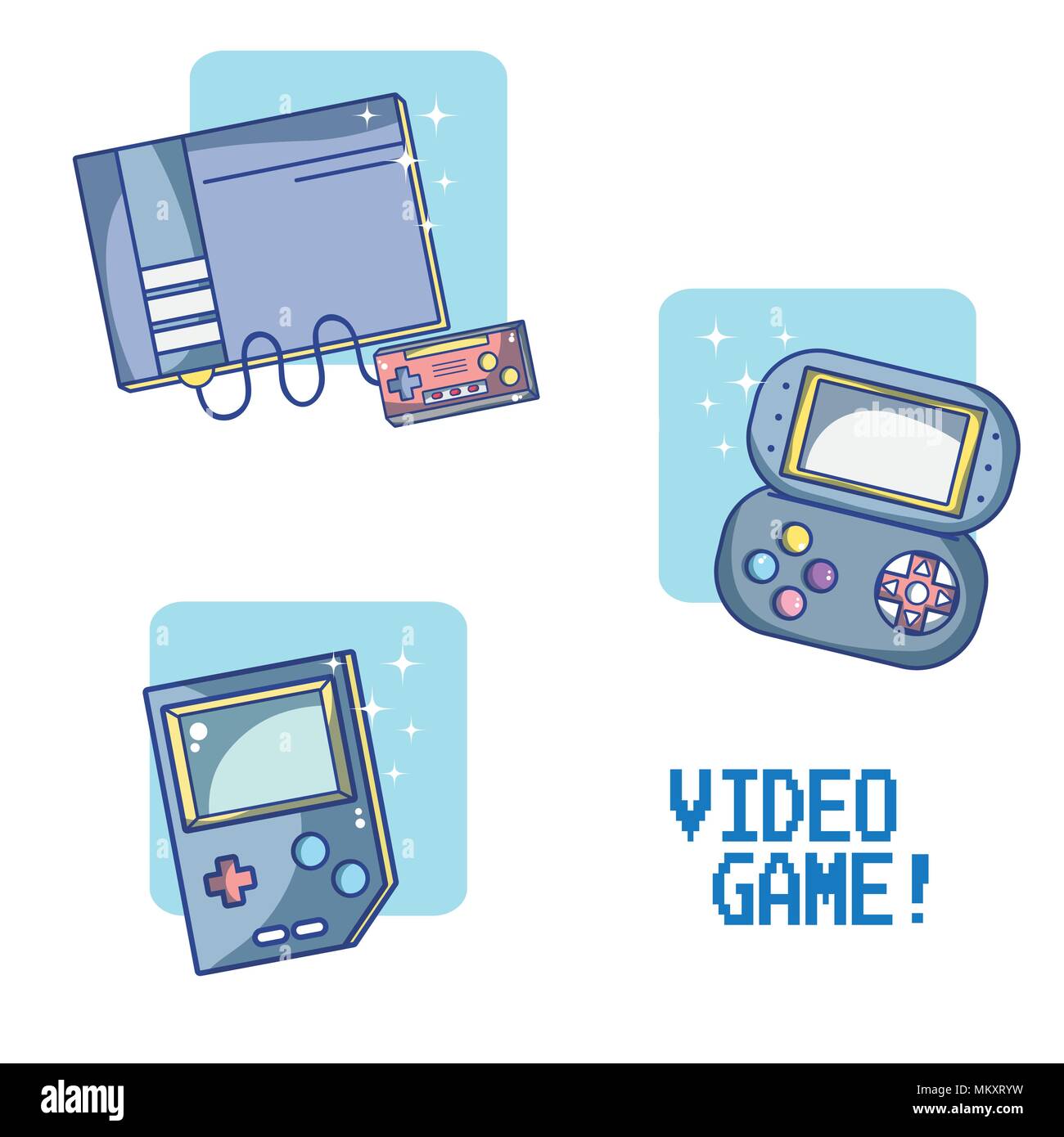 Digital consoles Stock Vector Images - Alamy