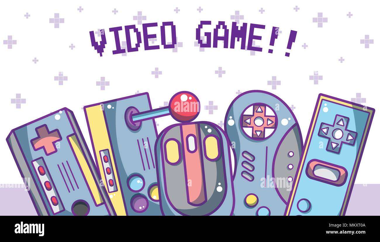 Videogame cartoons concept Stock Vector Image & Art - Alamy