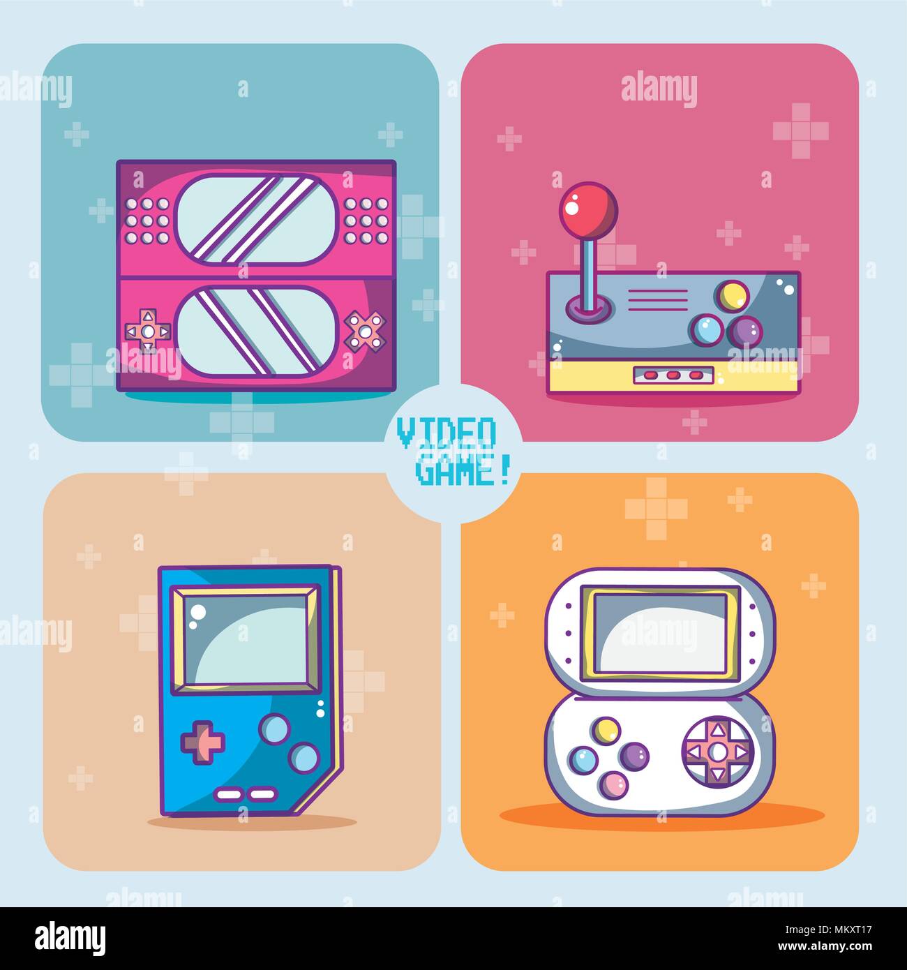 Set of videogames icons Stock Vector Image & Art - Alamy