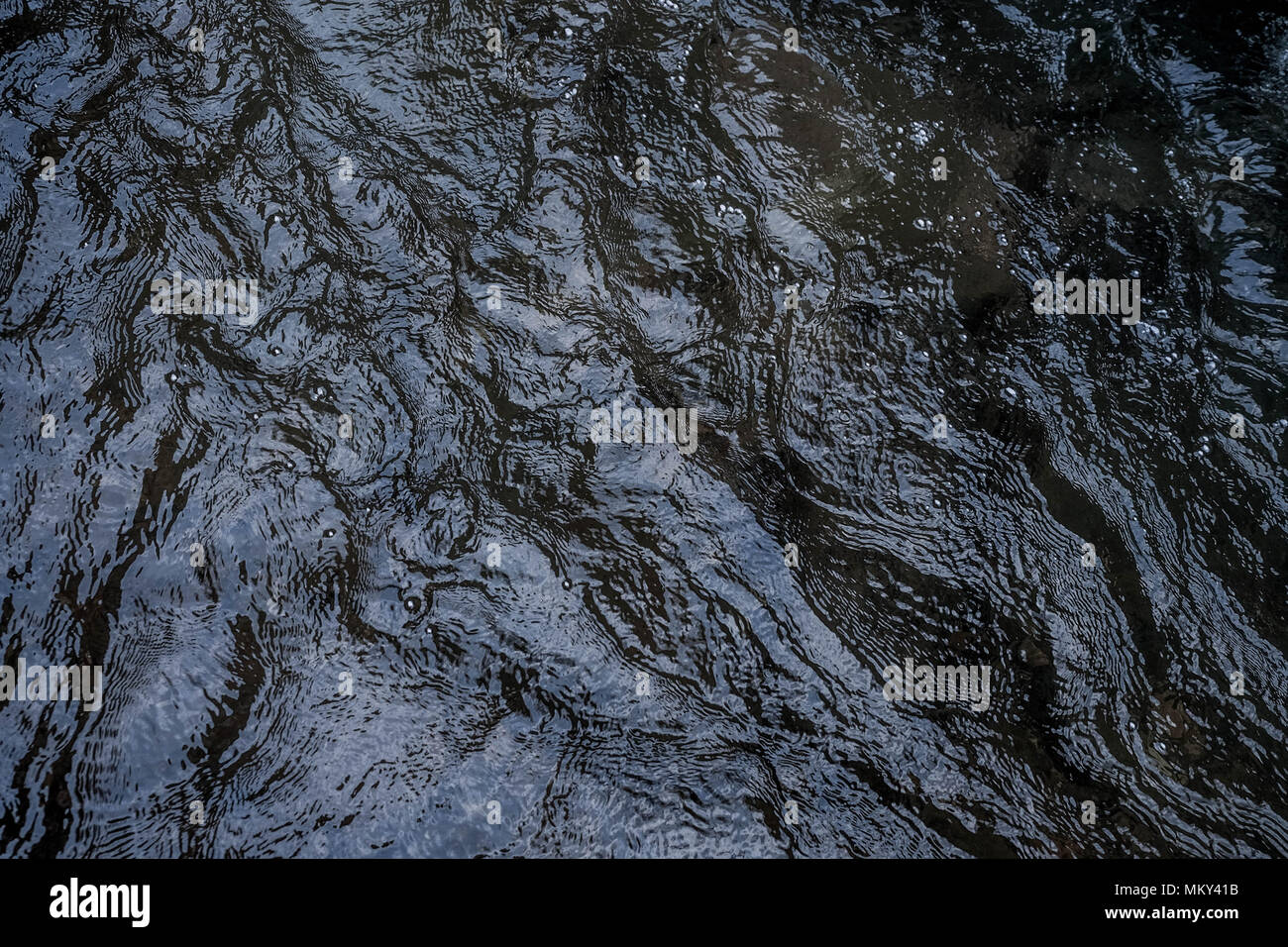 Abstract dark blue Waterfall wave water background texture Stock Photo ...