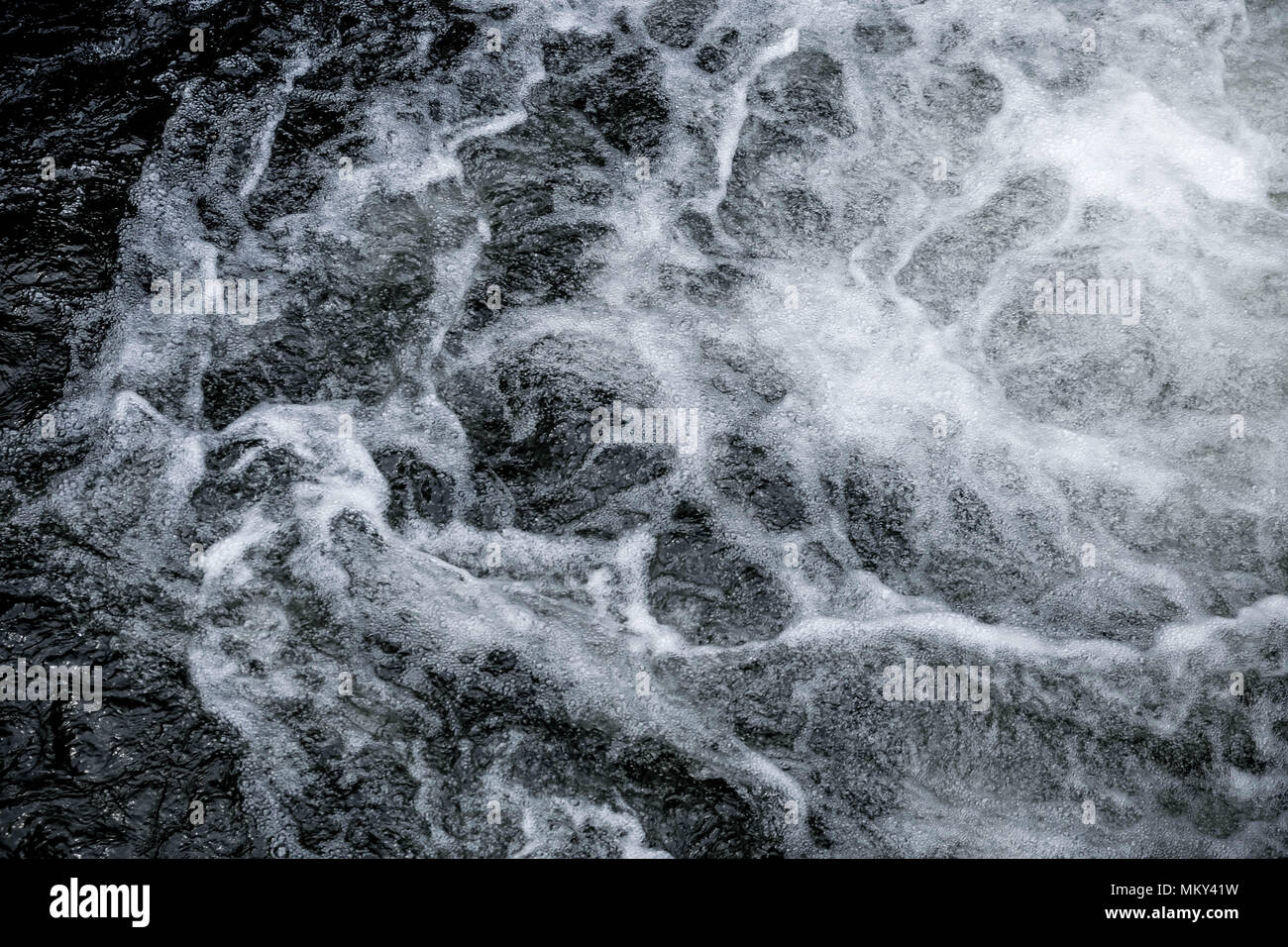 Abstract dark blue Waterfall wave water background texture Stock Photo ...