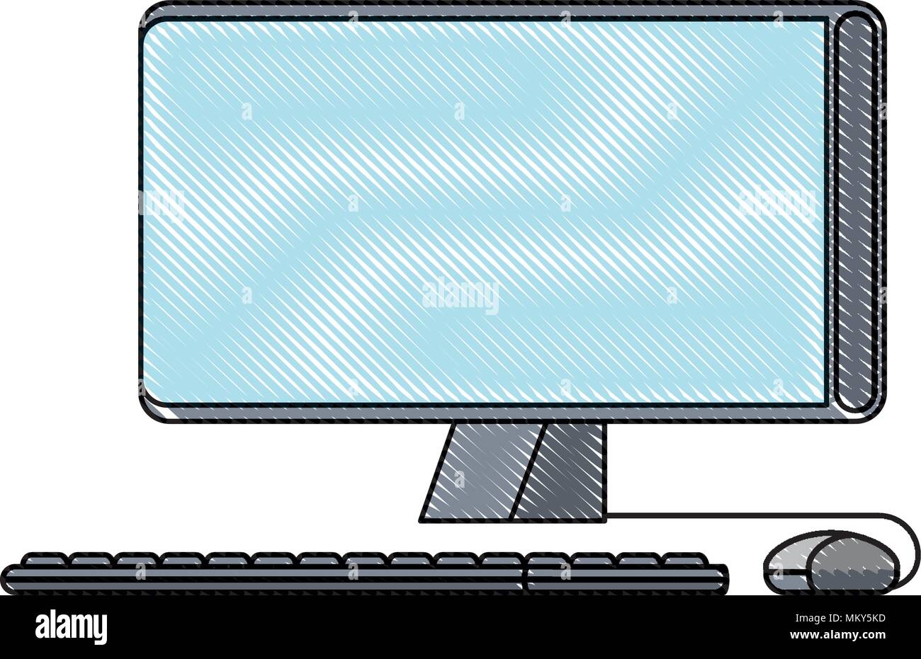 computer icon over white background, vector illustration Stock Vector ...