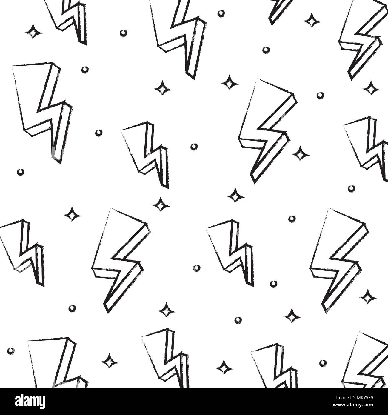 background with lightning pattern, sketch design. vector illustration ...