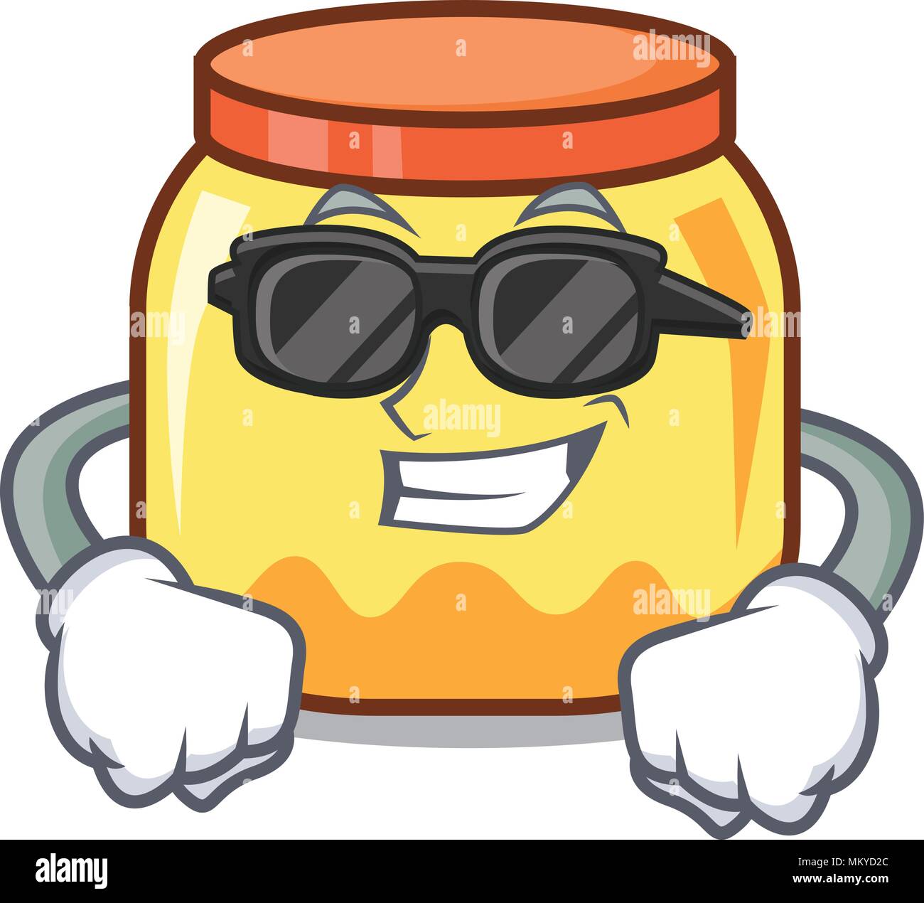 Super cool cream jar character cartoon Stock Vector Image & Art - Alamy