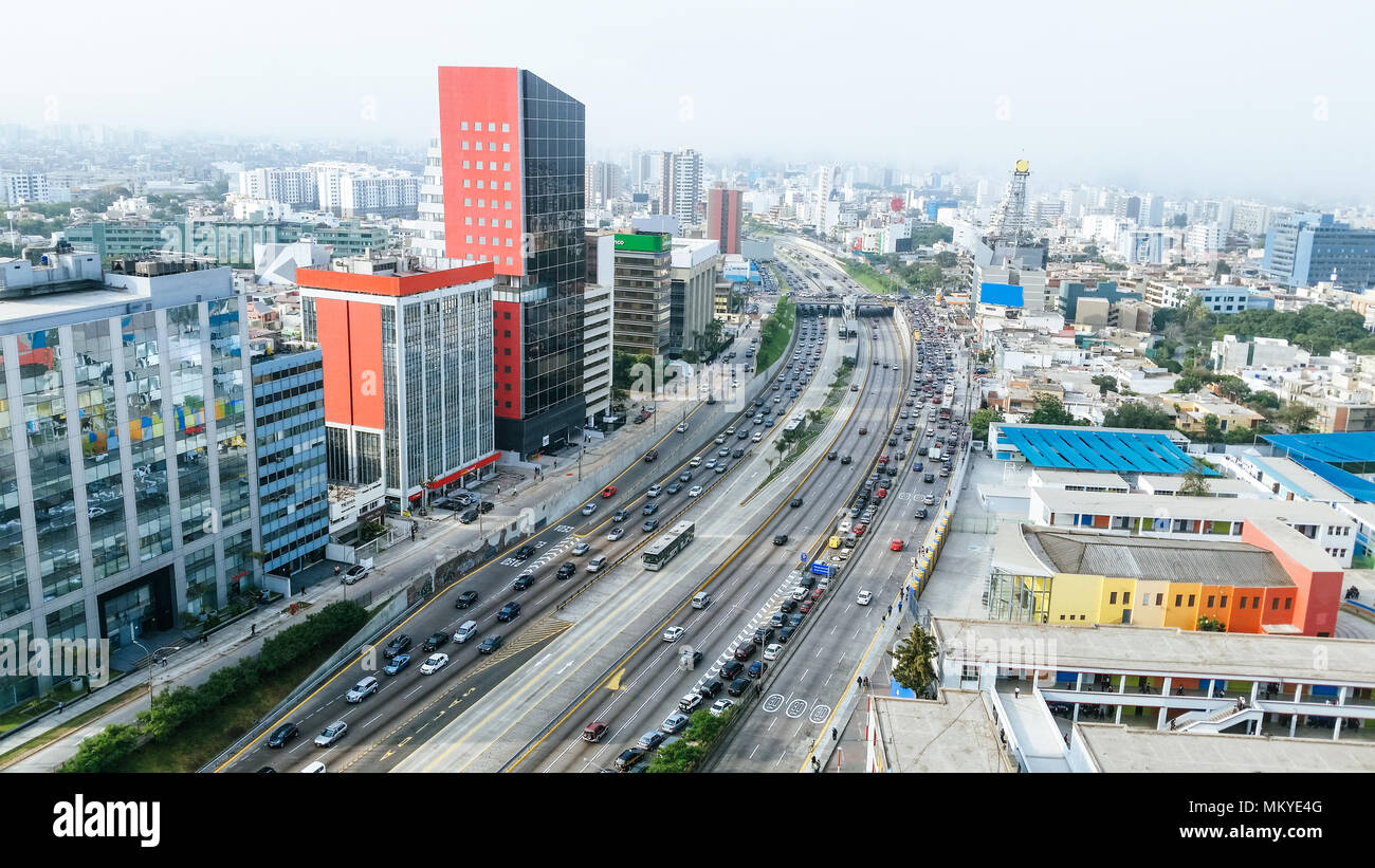 Panoramic view of the Lima express Stock Photo - Alamy