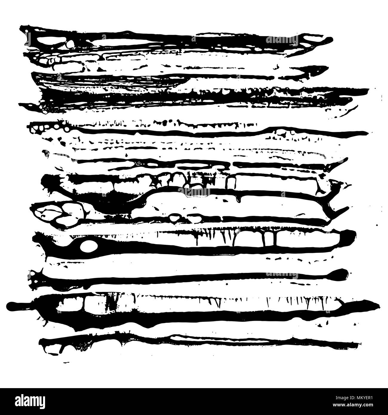 Ink vector background. Vector illustration. Grunge hand drawn sponge ...