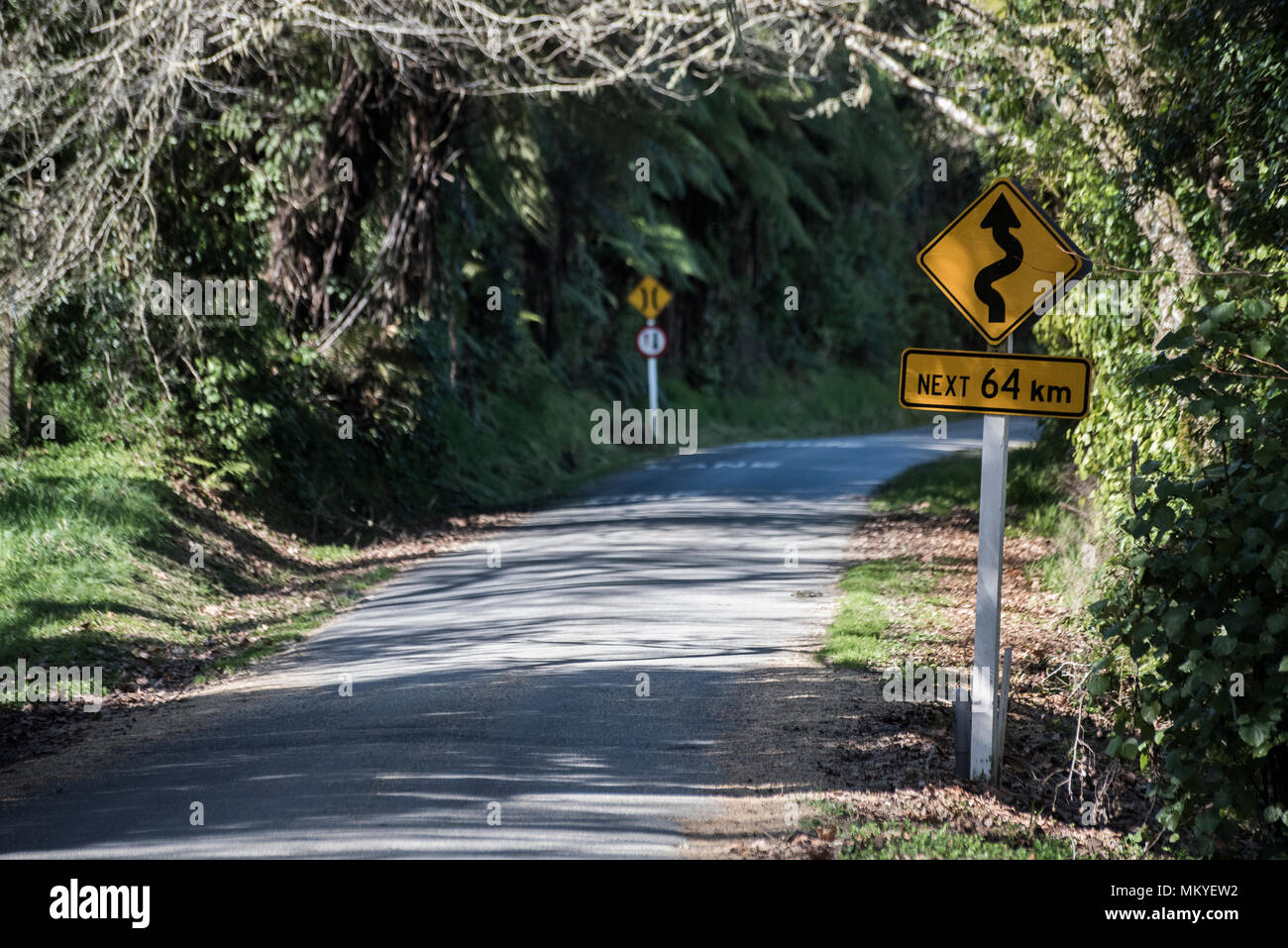 Road Signs In New Zealand High Resolution Stock Photography and Images ...