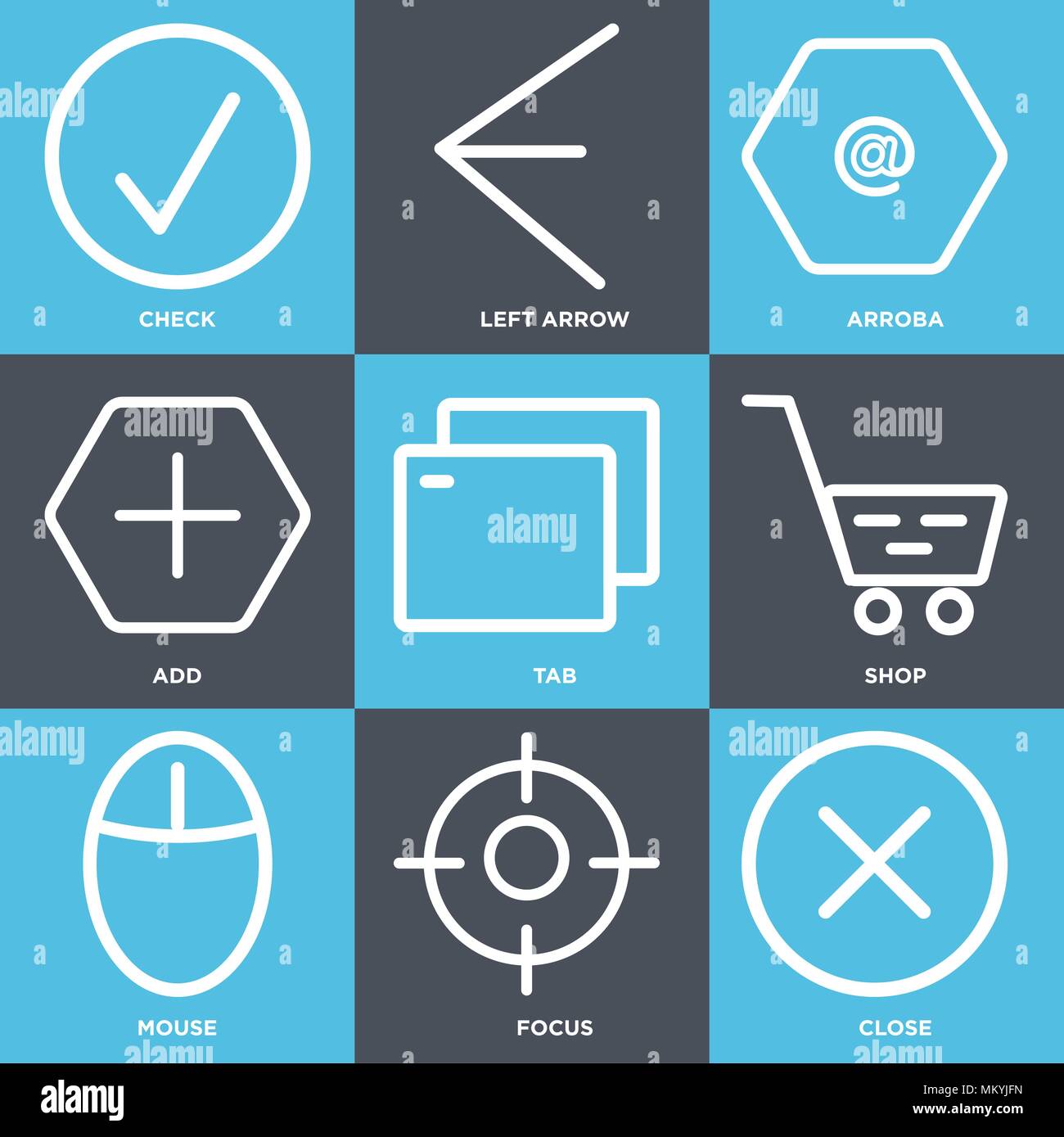 Arroba vector vectors Stock Vector Images - Alamy