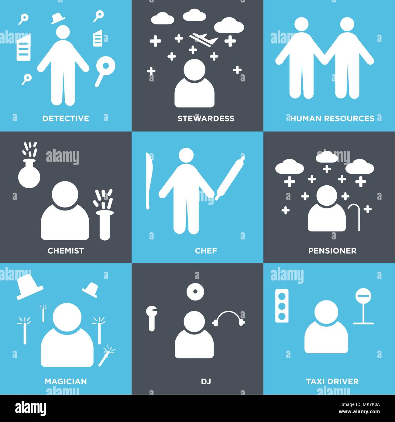 Senior test pilot Stock Vector Images - Alamy
