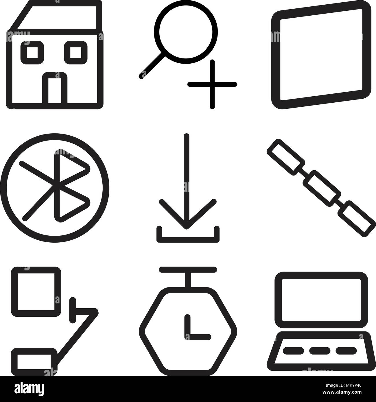 Real time data icon vector vectors hi-res stock photography and images ...