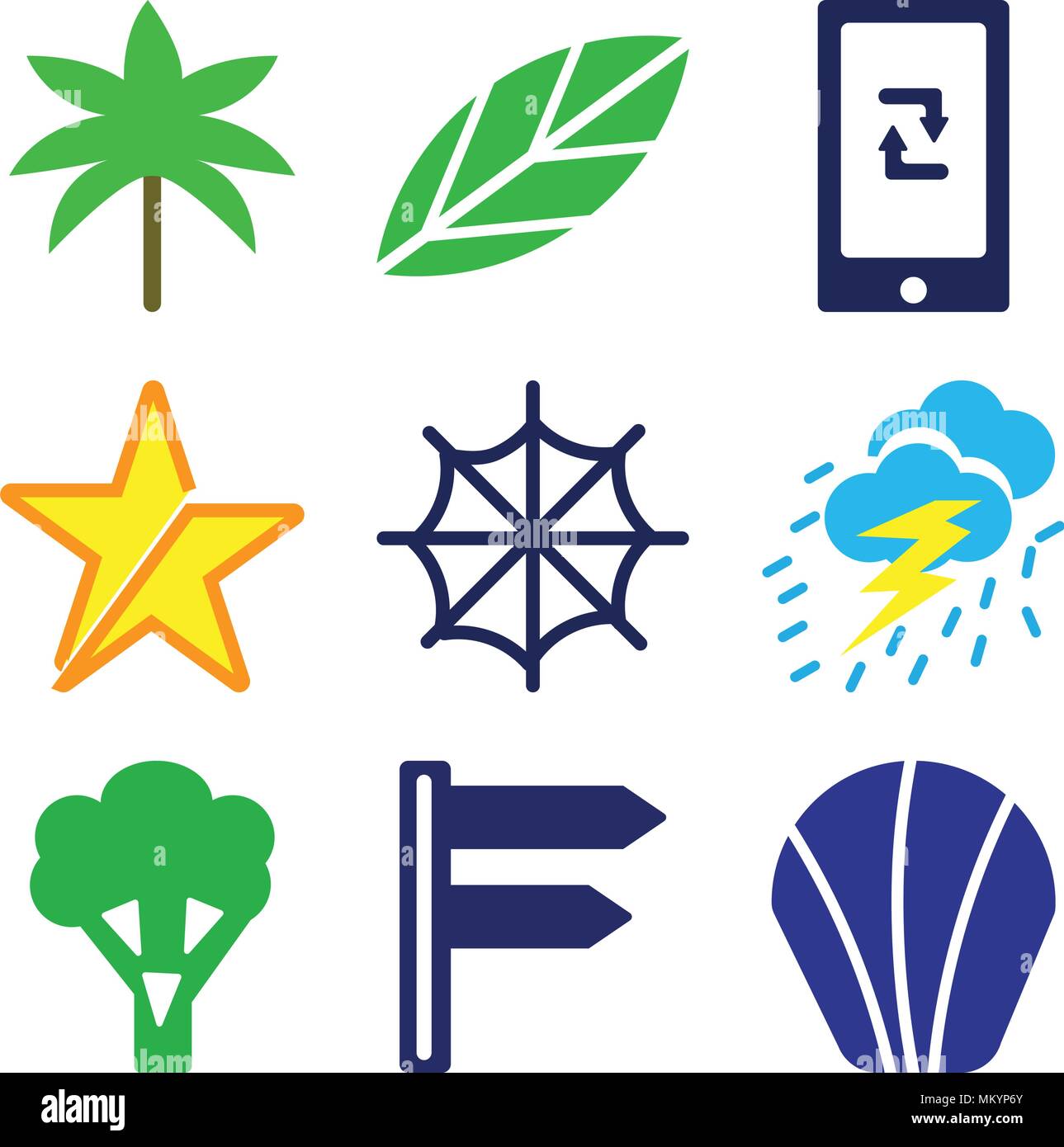 Palm rain storm Stock Vector Images - Alamy