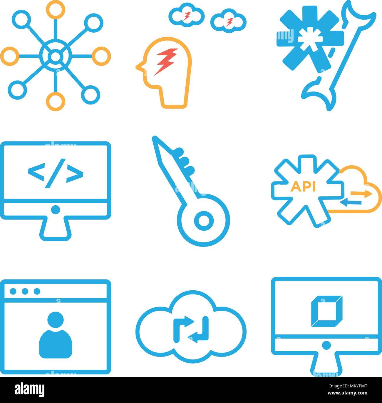 Api setting 3d icon hi-res stock photography and images - Alamy