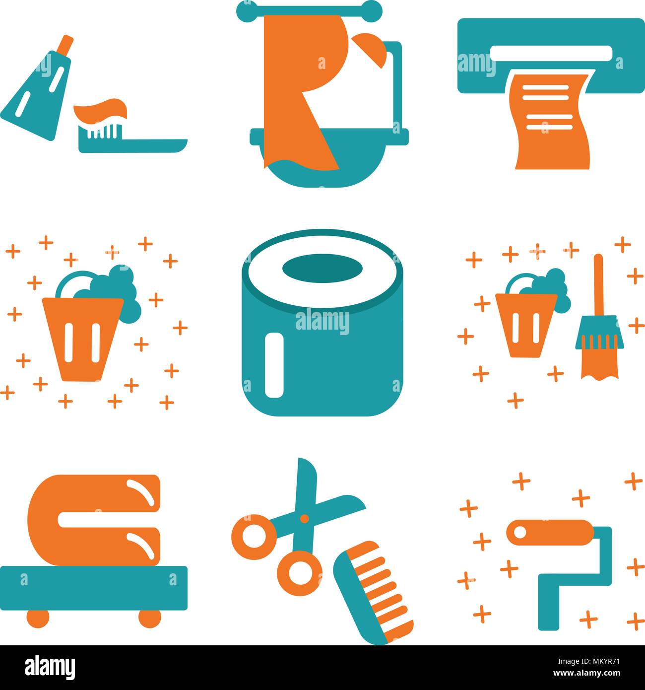 Cloth roller Stock Vector Images - Alamy