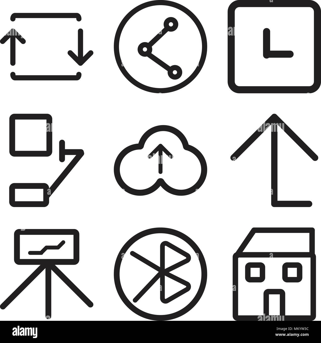 Real time data icon vector vectors hi-res stock photography and images ...