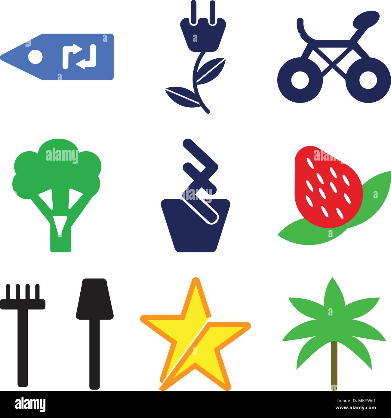 Right palm trees Stock Vector Images - Alamy