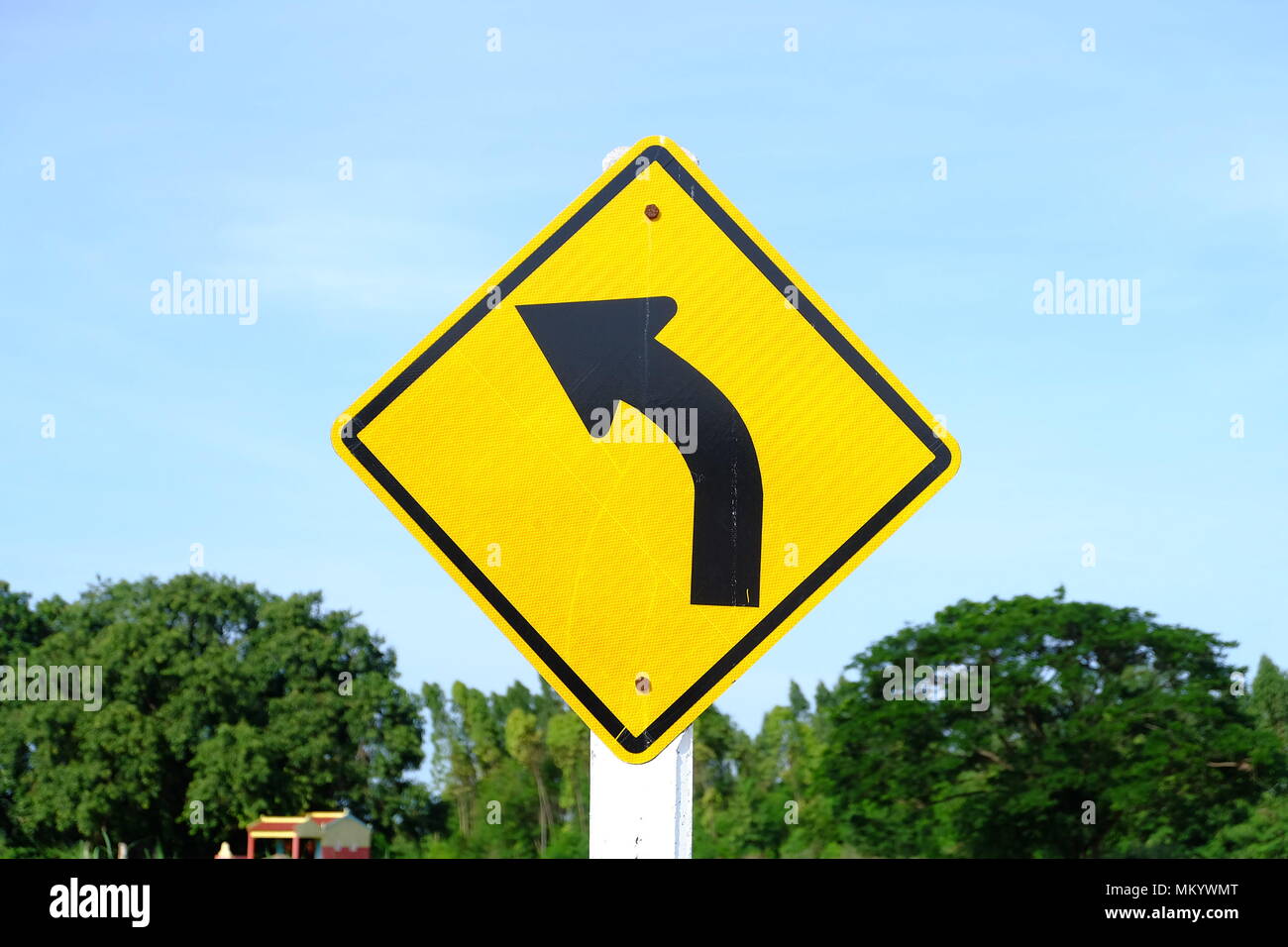 left curved arrow symbol traffic Stock Photo - Alamy