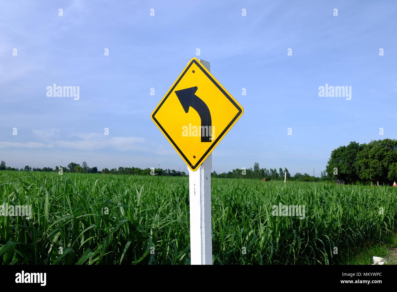 left curved arrow symbol traffic Stock Photo - Alamy