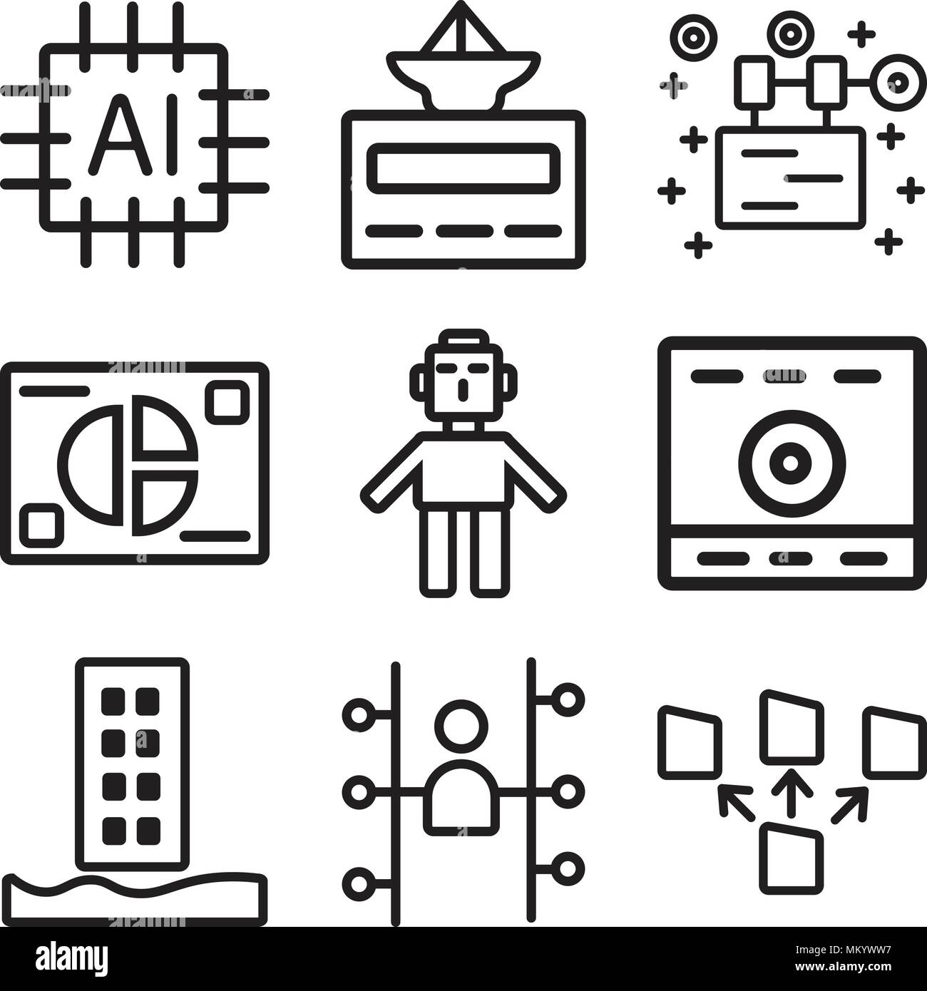 Set Of 9 Simple Editable Icons Such As File Transfer Users Flood