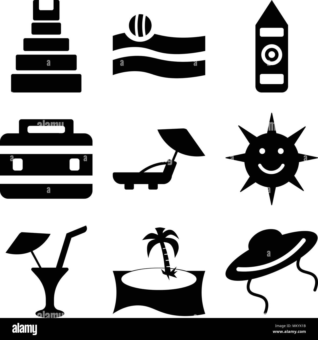 Big sunset on summer Stock Vector Images - Alamy