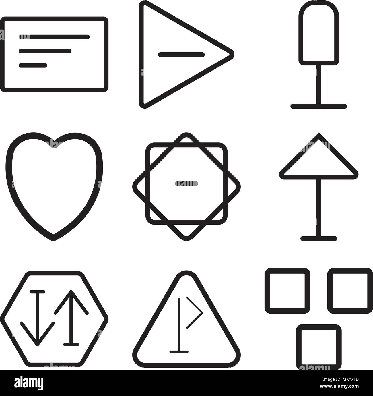 Set Of 9 Simple Editable Icons Such As Apps Flag Sort Up Arrow