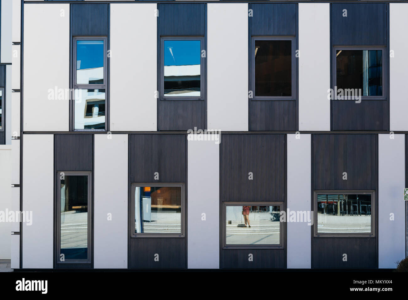 Detail of modern architecture residential building facade Stock Photo ...