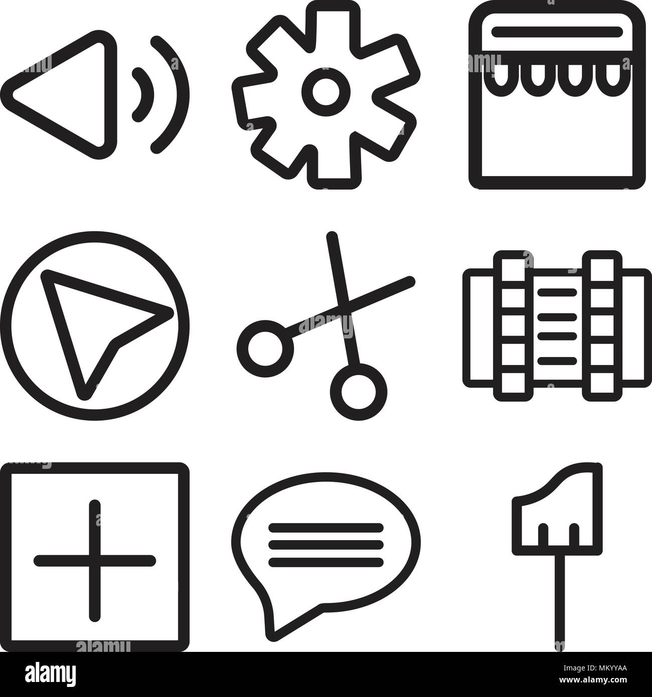 Volume bucket icon simple hi-res stock photography and images - Alamy