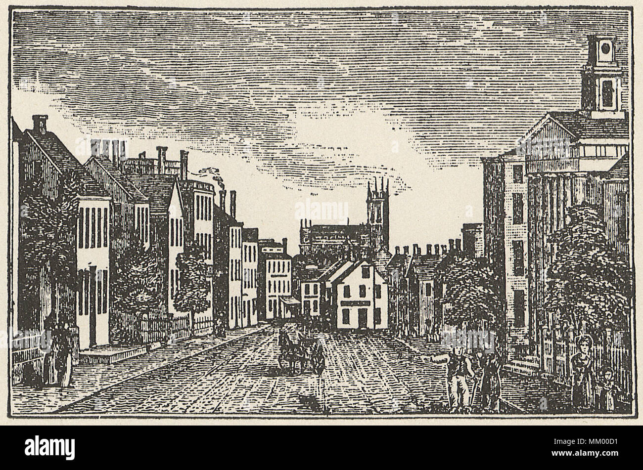 Main Street. Fall River. 1843 Stock Photo - Alamy