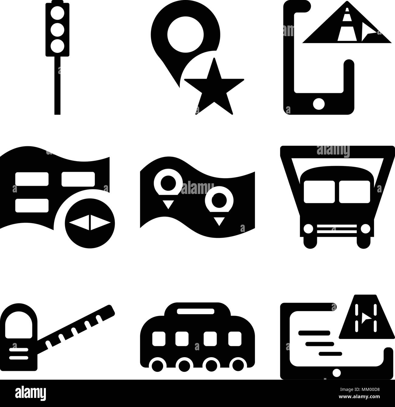 Bus stop map Black and White Stock Photos & Images - Alamy