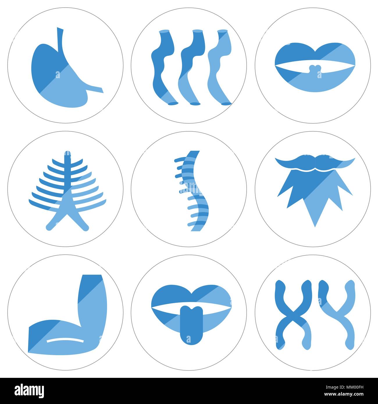 Set Of 9 simple editable icons such as Mascu, Tongue and Mouth, Men ...