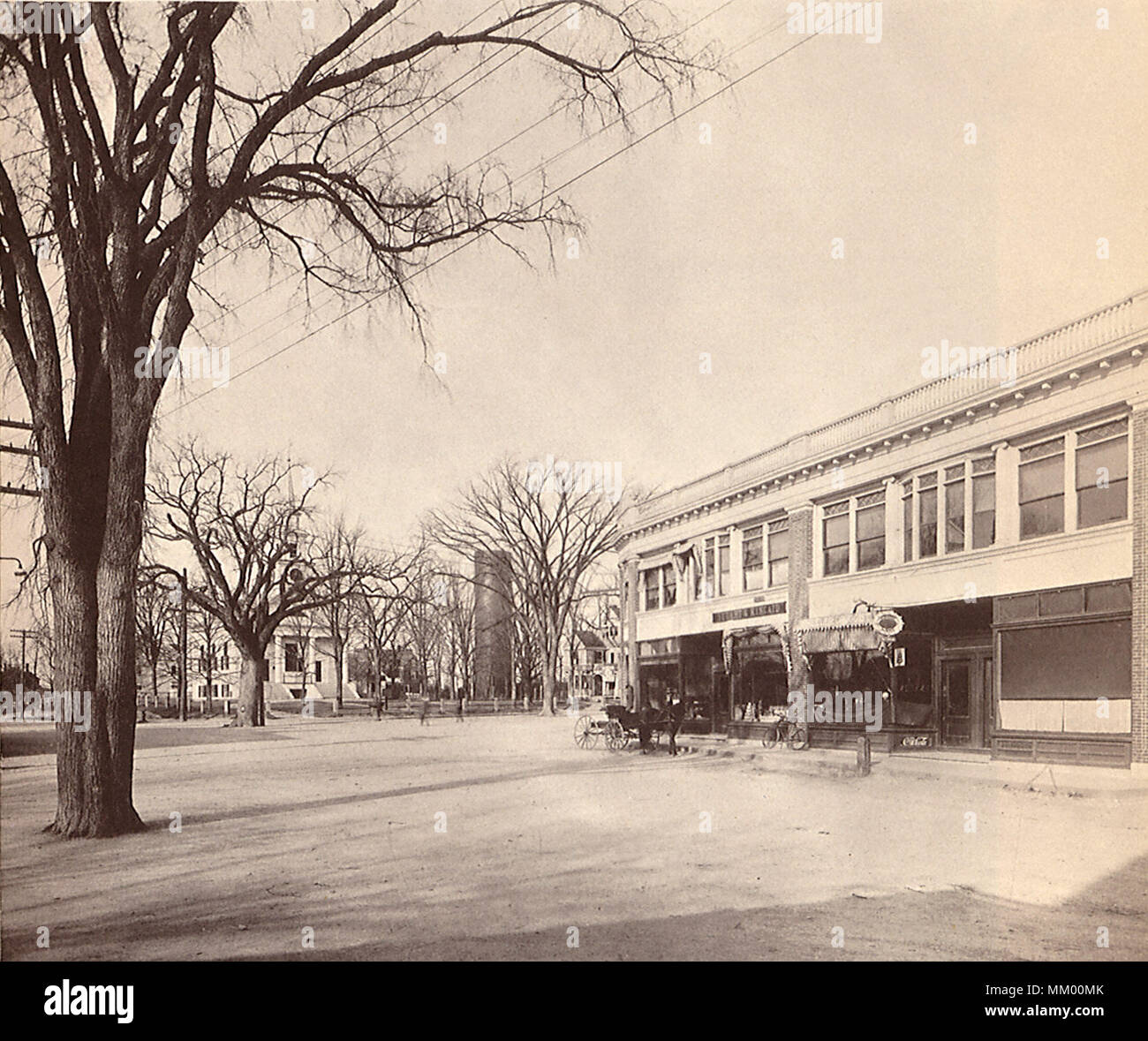 The Square. Sharon. 1911 Stock Photo - Alamy